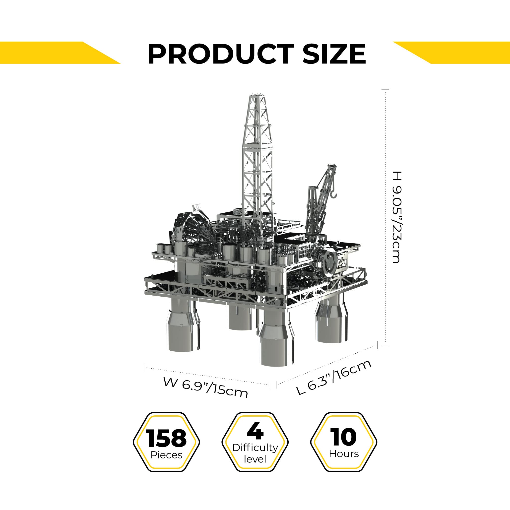 Buy METAL-TIME, Offshore Drilling Rig Model, Metal Model Kits, Offshore ...