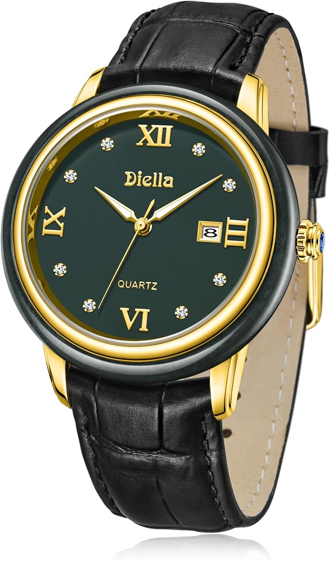 Amazon.com: Diella Classic Quartz Watch for Men, Men's Analog Fashion ...