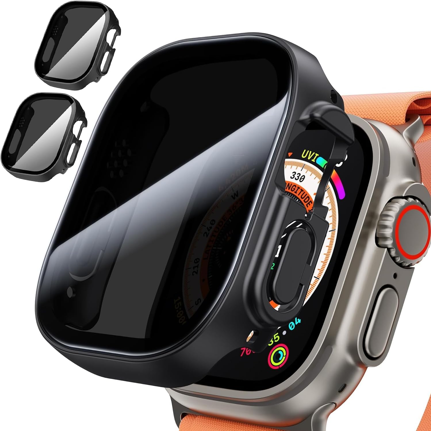 NUOWEI 2 Piezas Protector de Pantalla para Apple Watch Ultra 2 / Ultra ...