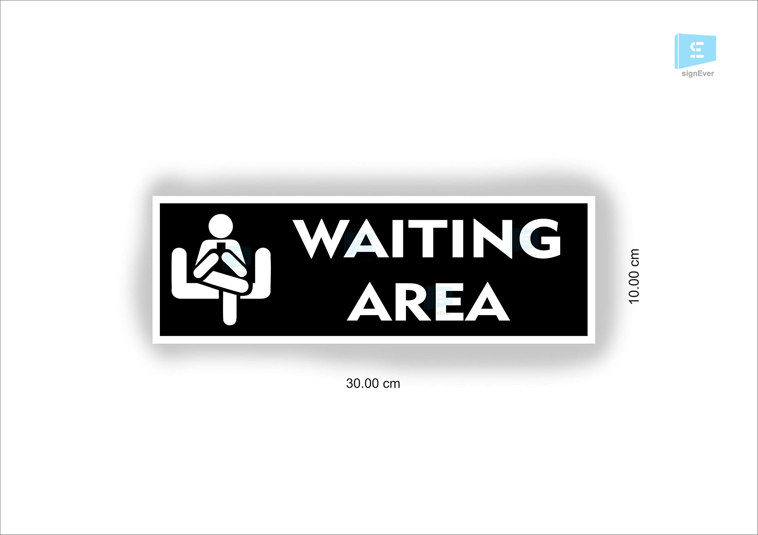 Buy SIGN EVER Waiting Area Sign Boards Office Hospital Bank Clinic ...