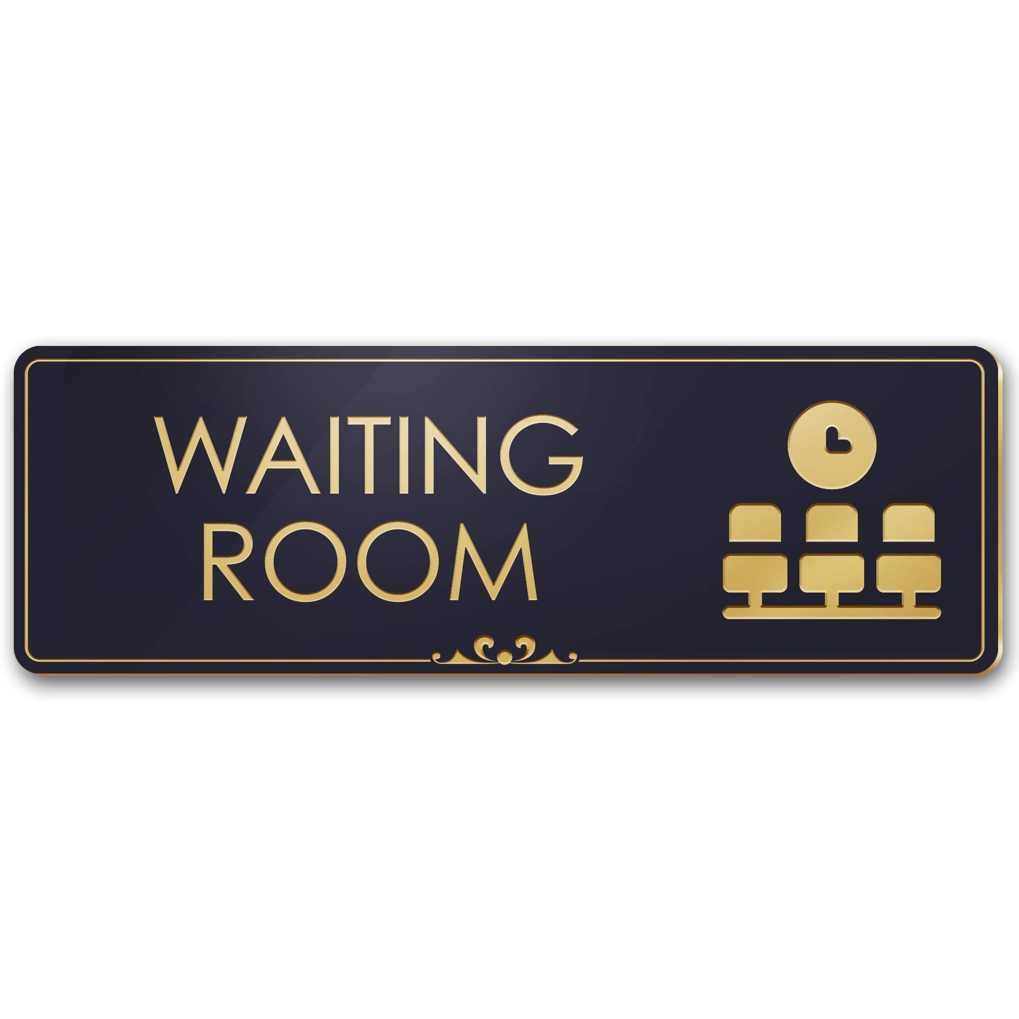 Buy Office Waiting Room Sign Waiting Area Sign for Office Door, 3" x 9 ...