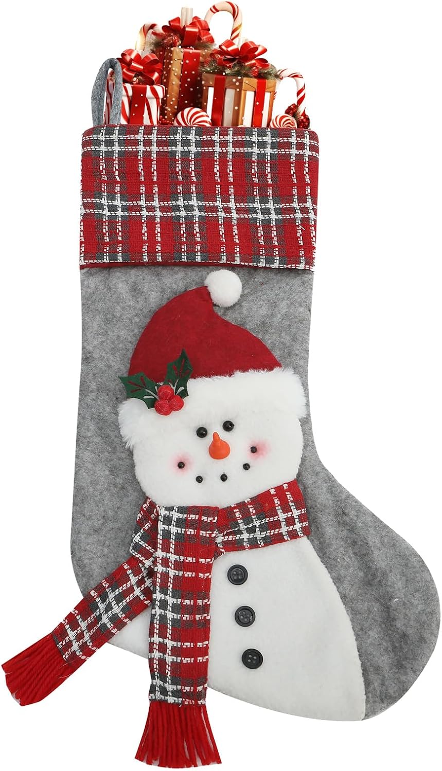 Amazon.com: Habbiful Large Christmas Stockings Xmas Stockings for Gifts ...