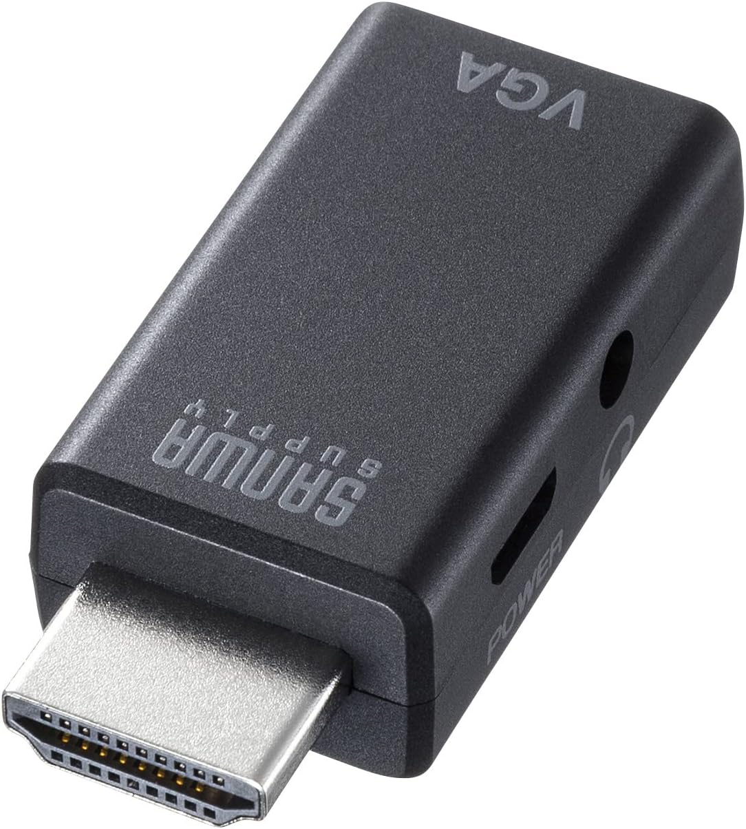 Amazon.com: Sanwa Supply HDMI to VGA Adapter with Audio Output AD-HD25VGA : Electronics