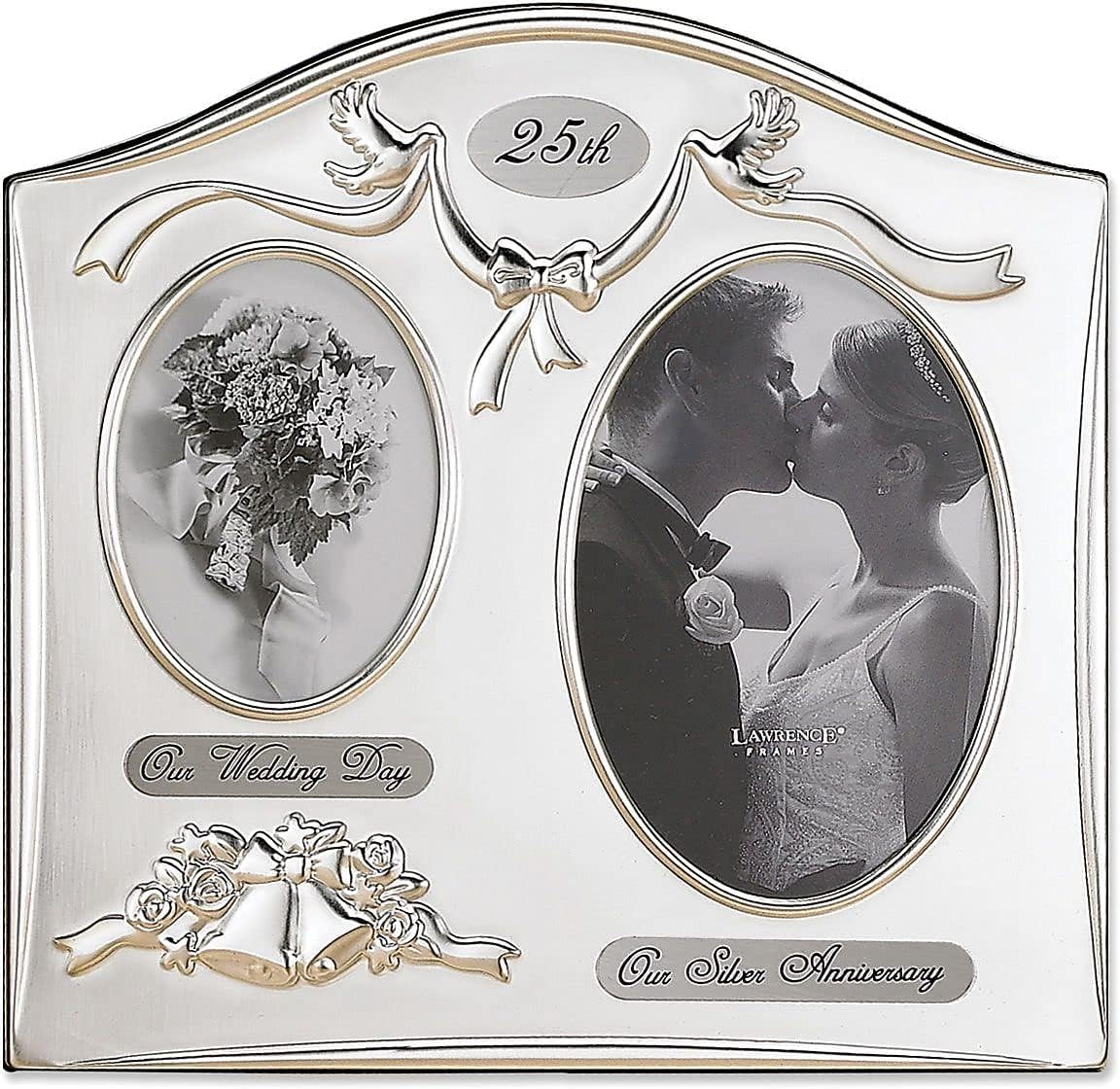 Amazon.com - Oaktree Gifts Arched Double Frame 25 years together - 25TH ...