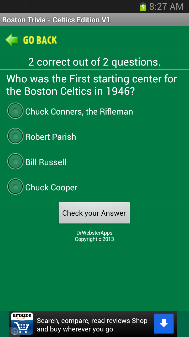 Trivia Game and Schedule for Boston Celtics Fans - App on Amazon Appstore