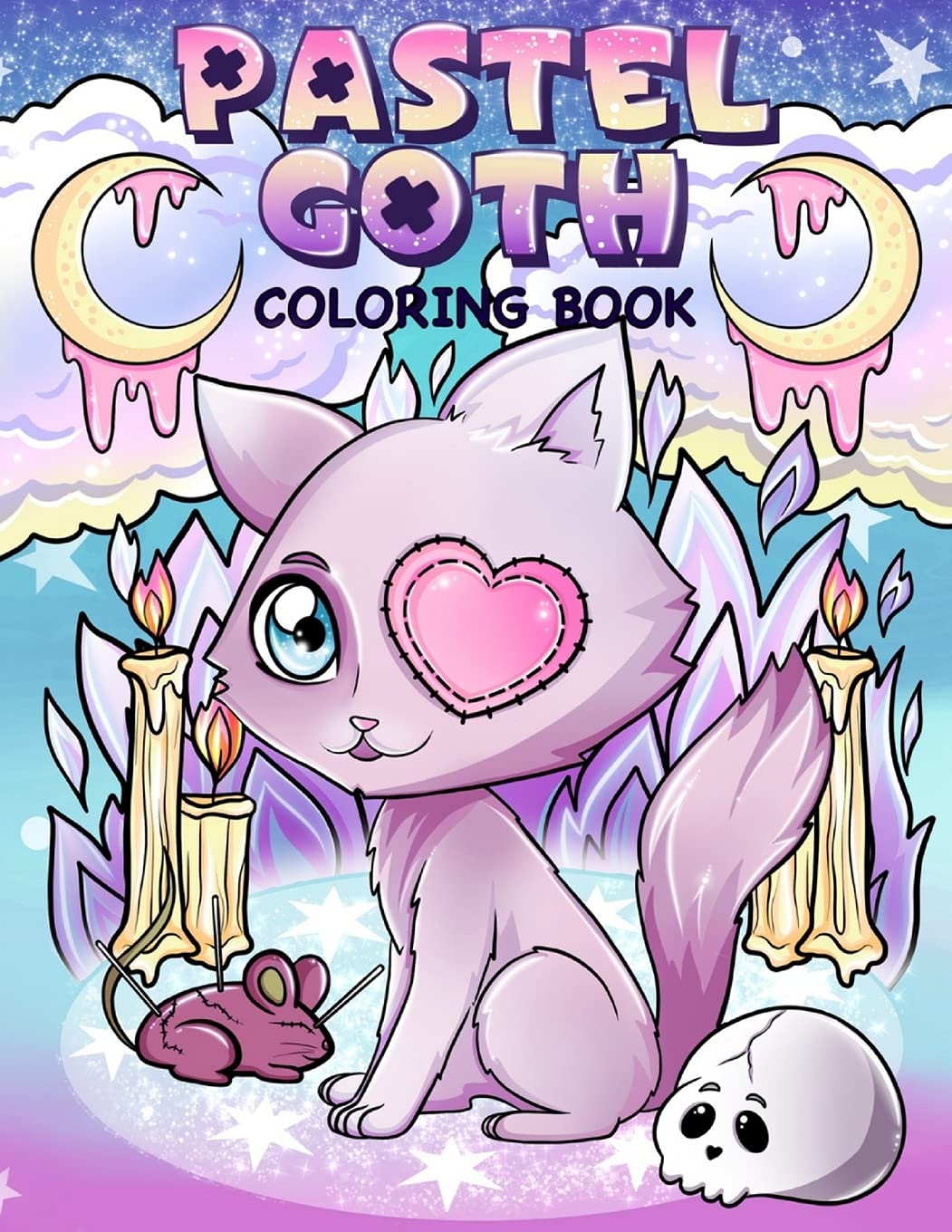Pastel Goth Coloring Book Cute And Creepy Kawaii Coloring Pages ...