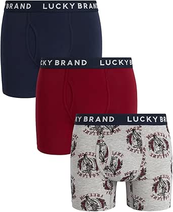 Amazon.com: Lucky Brand Calzoncillos tipo bóxer para hombre – Paquete ...