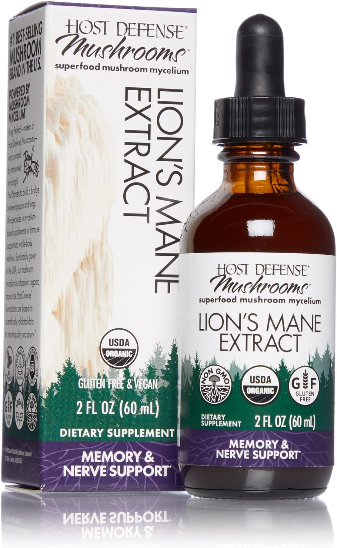 Amazon.com: Host Defense Lion's Mane Extract - Brain Health Support ...