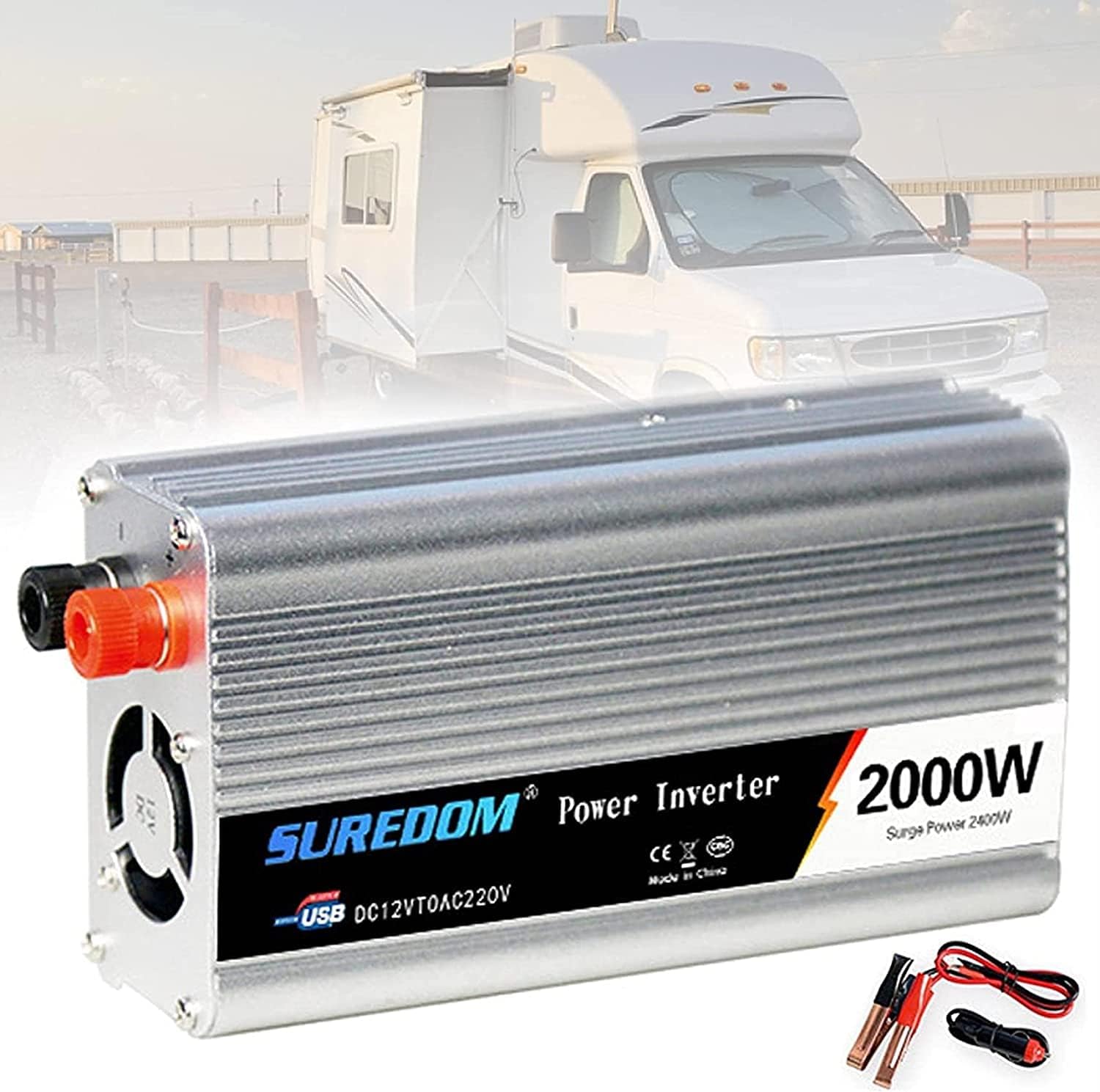 Amazon.com: 1000W 1500W 2000W Car Power Inverter 12V/24V to 220V/230V ...