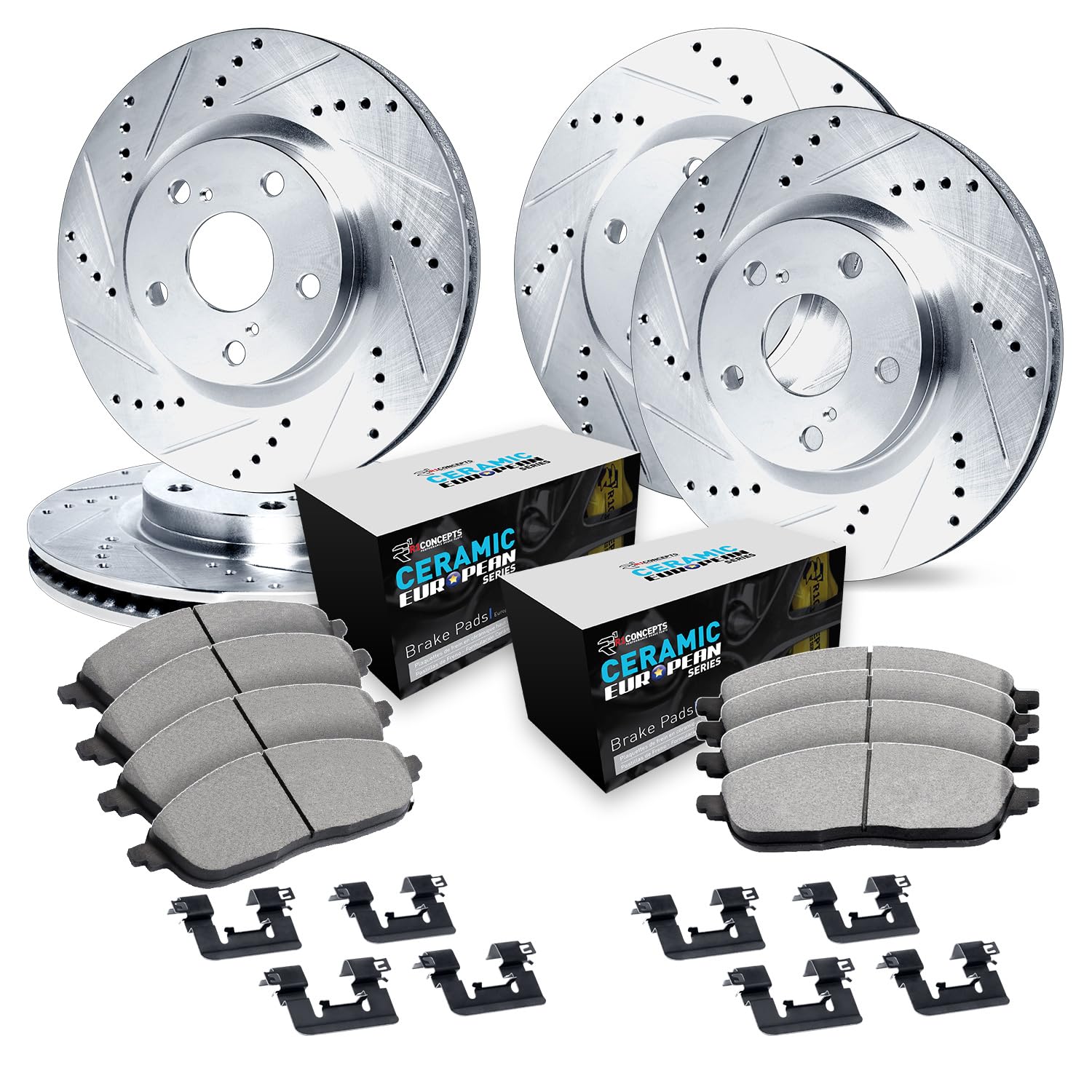 Amazon.com: R1 Concepts Front Rear Brakes and Rotors Kit |Front Rear ...