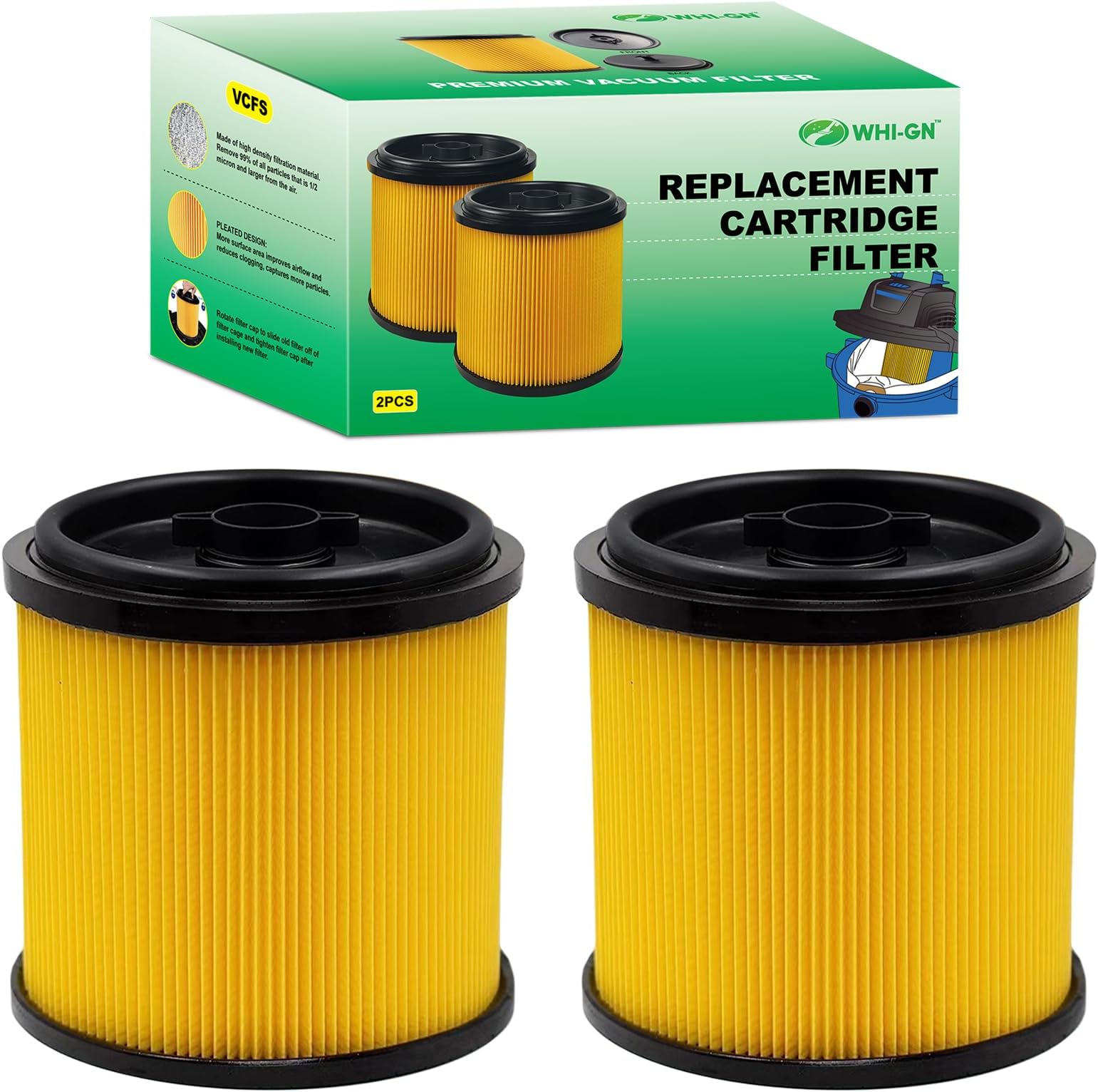 Amazon Basics Hepa Material Fine Dust Cartridge Filter & Retainer, VCFH ...