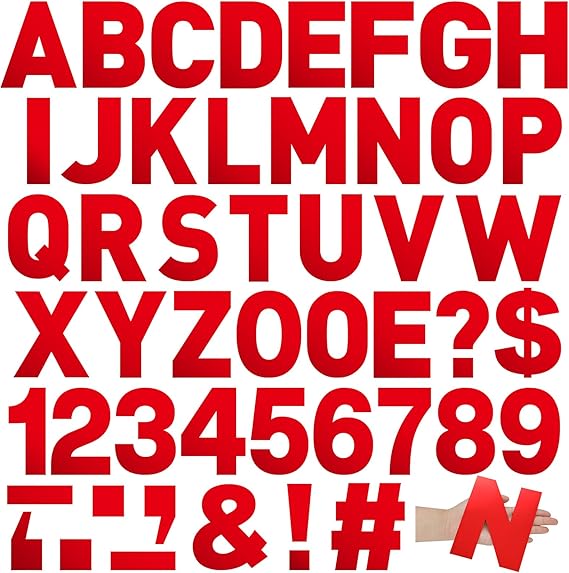 Amazon.com: Seajan 184 Pcs Reflective Adhesive Number Letter Stickers ...