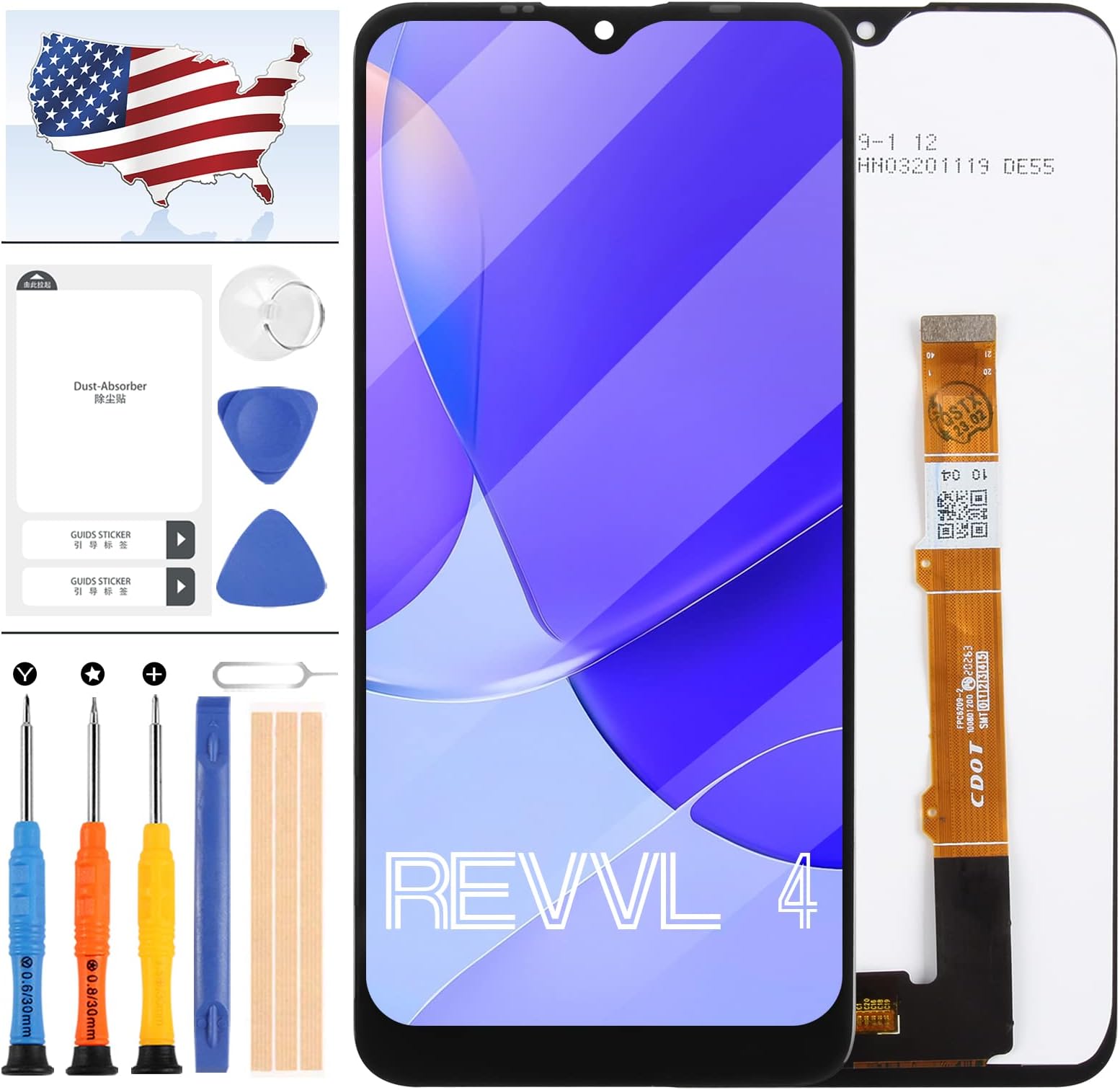 Amazon.com: Avvood for T-Mobile Revvl 7 5G Screen Replacement Kit REVVL ...