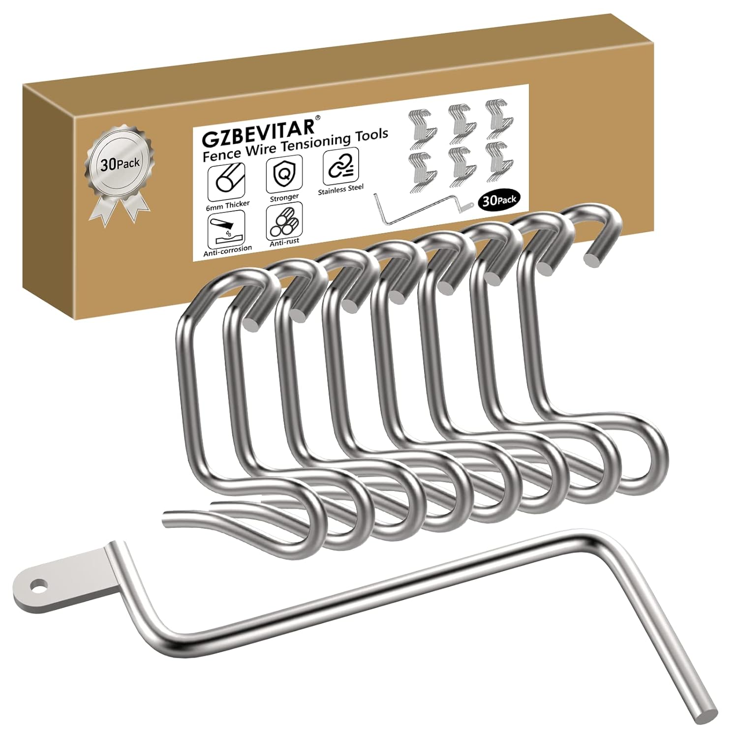 Amazon.com: Fence Wire Tensioning Tool for Barbed Wire - 6mm Wire ...