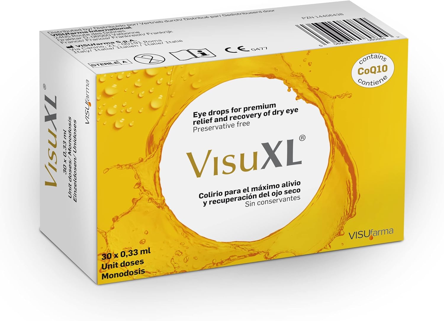 VisuXL Eye Drops 30 x 0.3 Millilitres Unit Dose Vials x3 Pack : Amazon ...