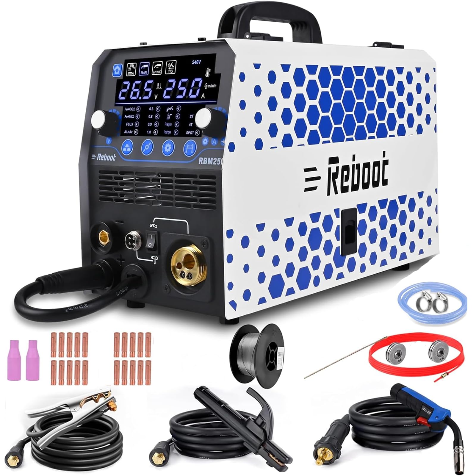 Buy RebootMIG Welder 250Amp 6 in 1 Multi Process Welding Machine,/less ...