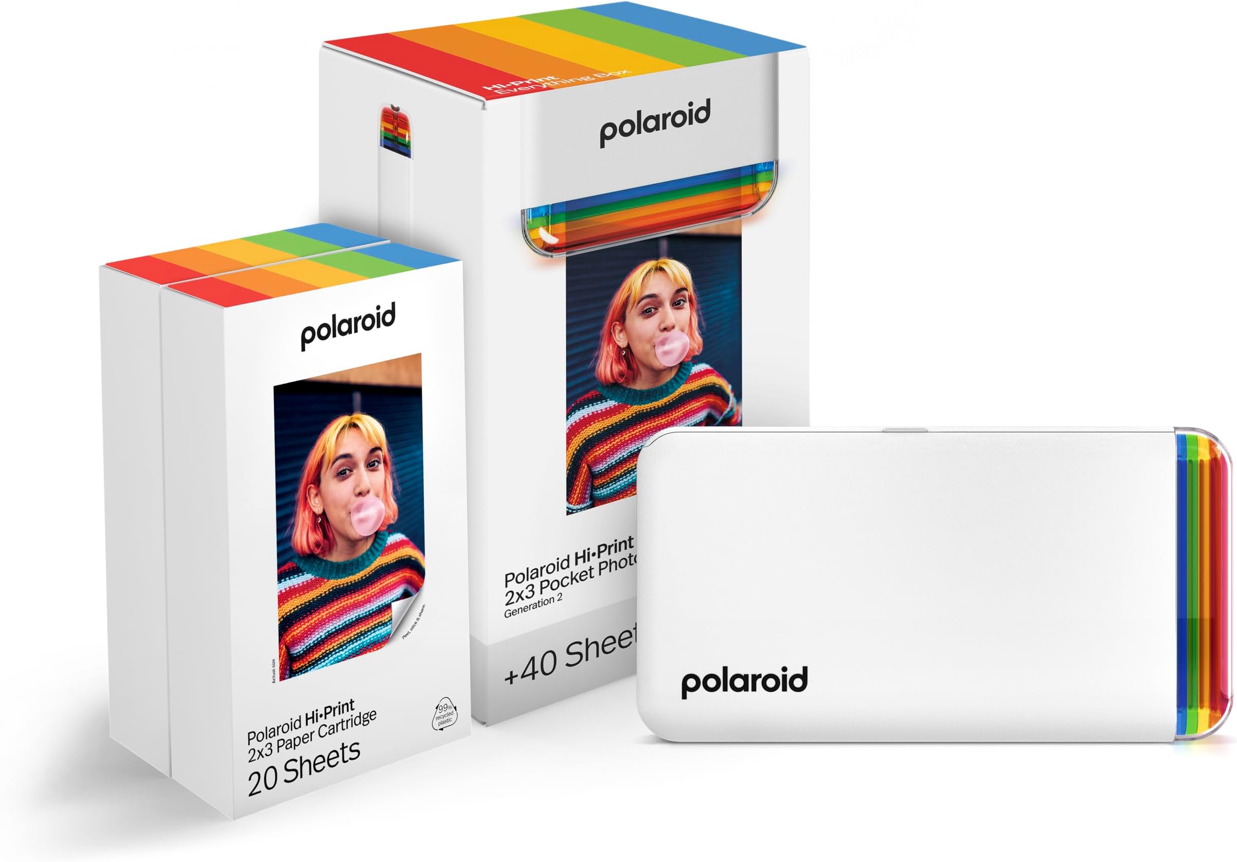 Amazon.com: Polaroid Hi-Print + Paper Bundle - 2nd Generation Bluetooth ...