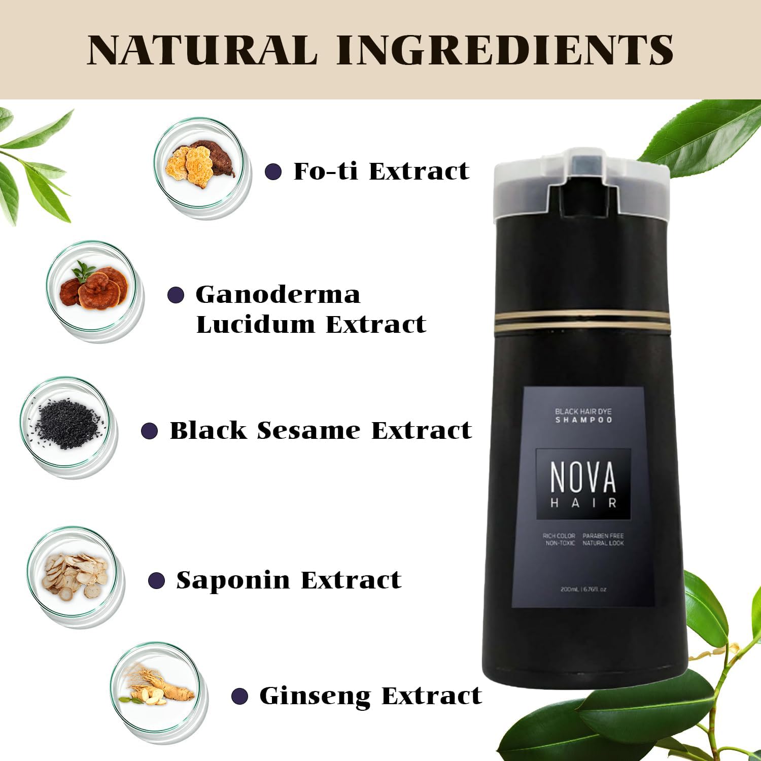 Snapklik.com : Nova Hair Dye Shampoo, Nova Hair Instant Dye Shampoo ...