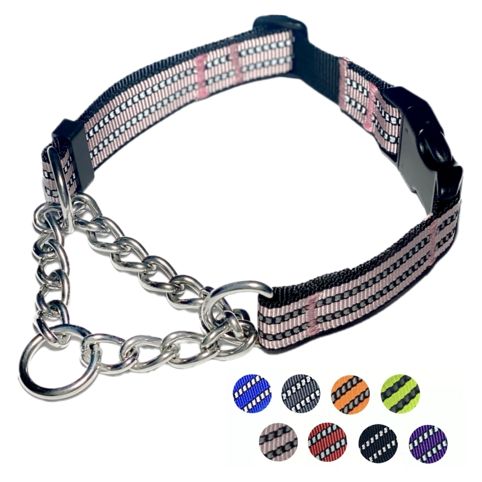 Amazon.com : Martingale Dog Collars, Reflective Nylon Collar with ...