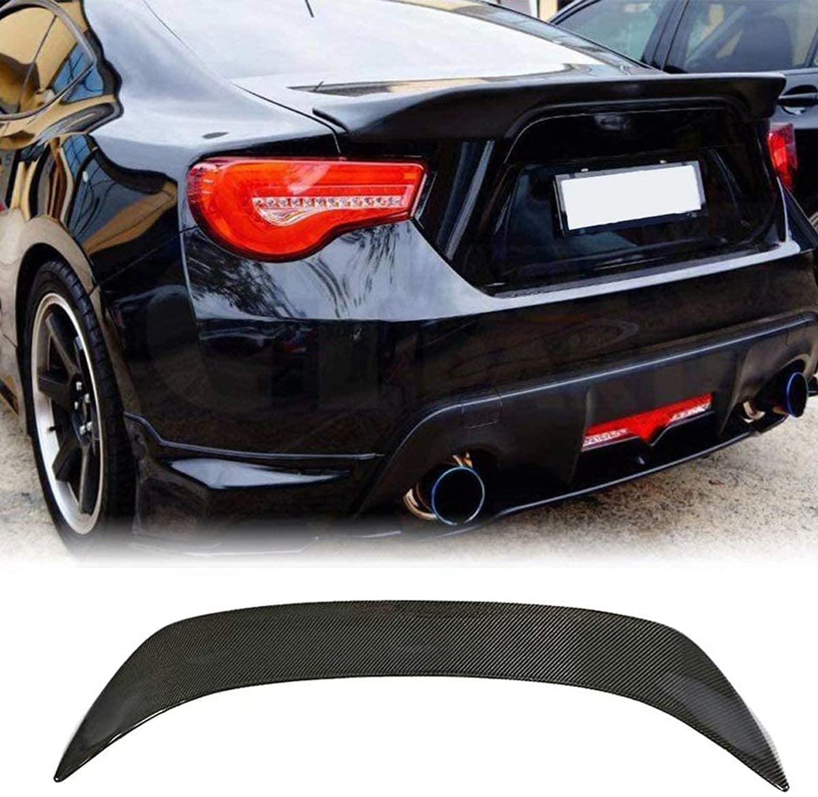 Buy 3K Quality Carbon Fiber Rear Trunk Spoiler Lip Tail And Top Wing ...