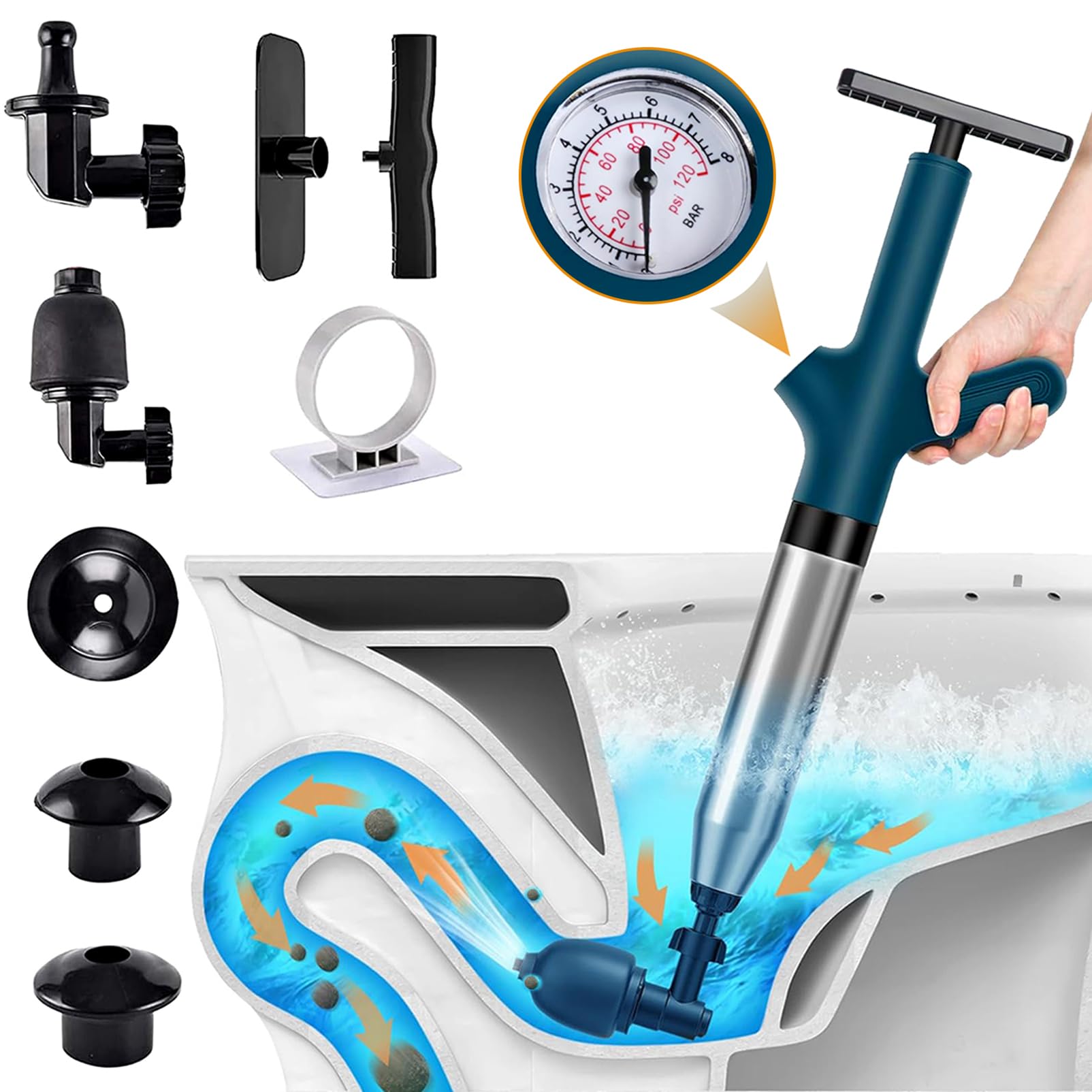Snapklik.com : Tyyfnn Toilet Plunger, High Pressure Toilet Plunger