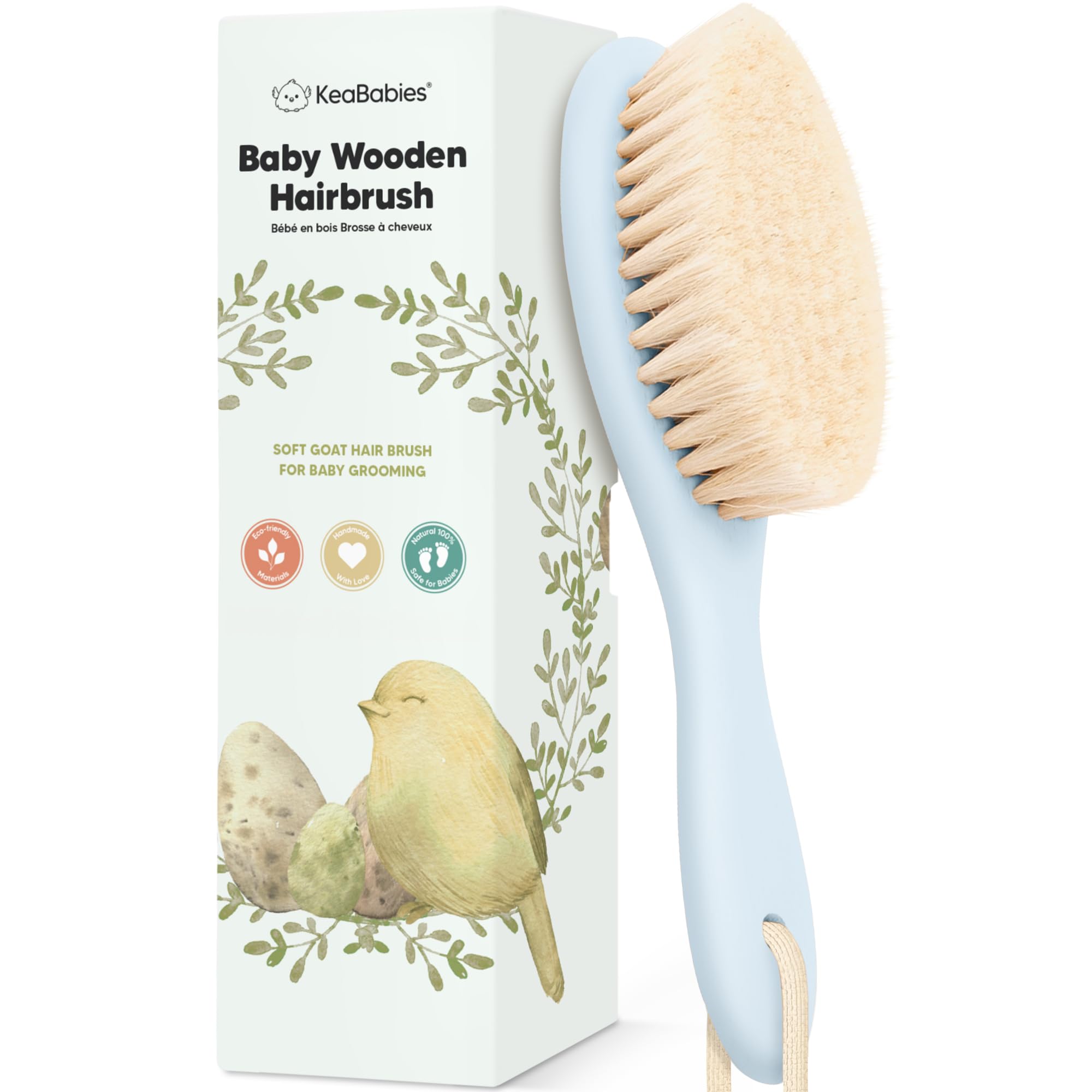 Amazon.com : Baby Hair Brush - Baby Brush with Soft Goat Bristles ...