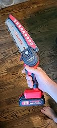 Amazon.com: Mini Chainsaw 6-Inch Battery Powered - Pink Cordless ...