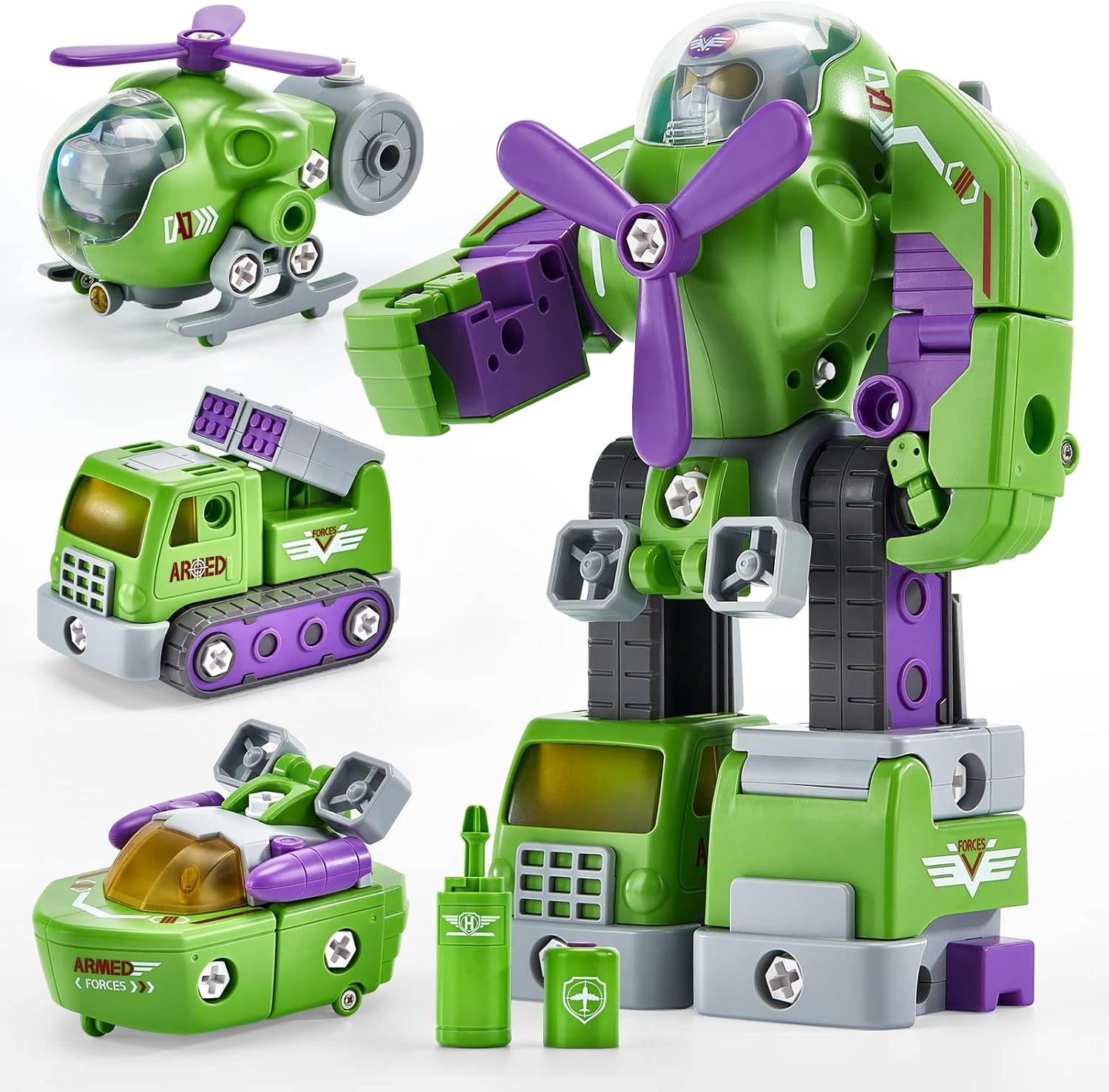 Buy Toys For 4 Year Old Boys 3 In 1 Take Apart Robot Kids Toys 3 5 7