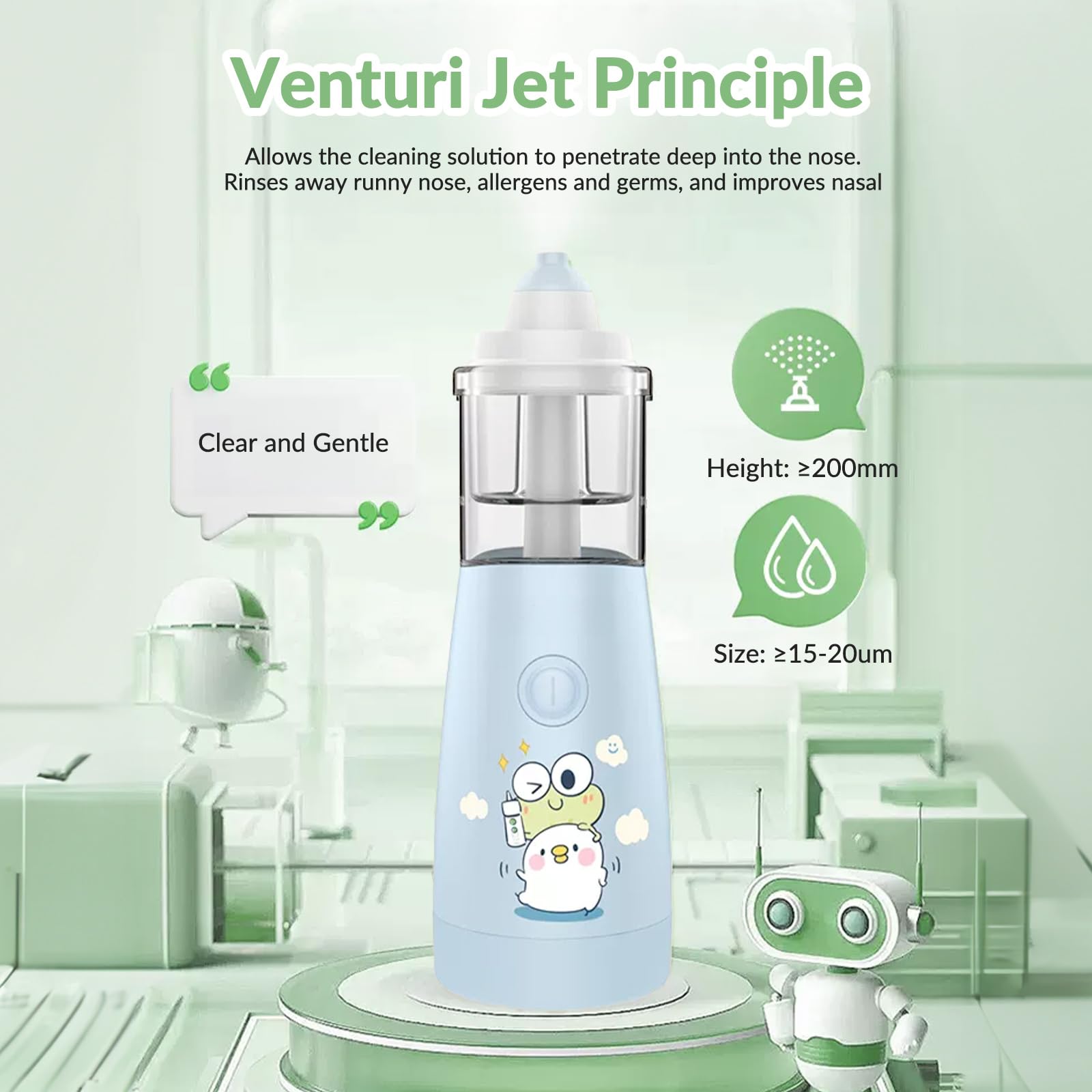 WINCARE Electric Nasal Cleaner, Nasal Wash Nose Rinsing Cleanser for ...