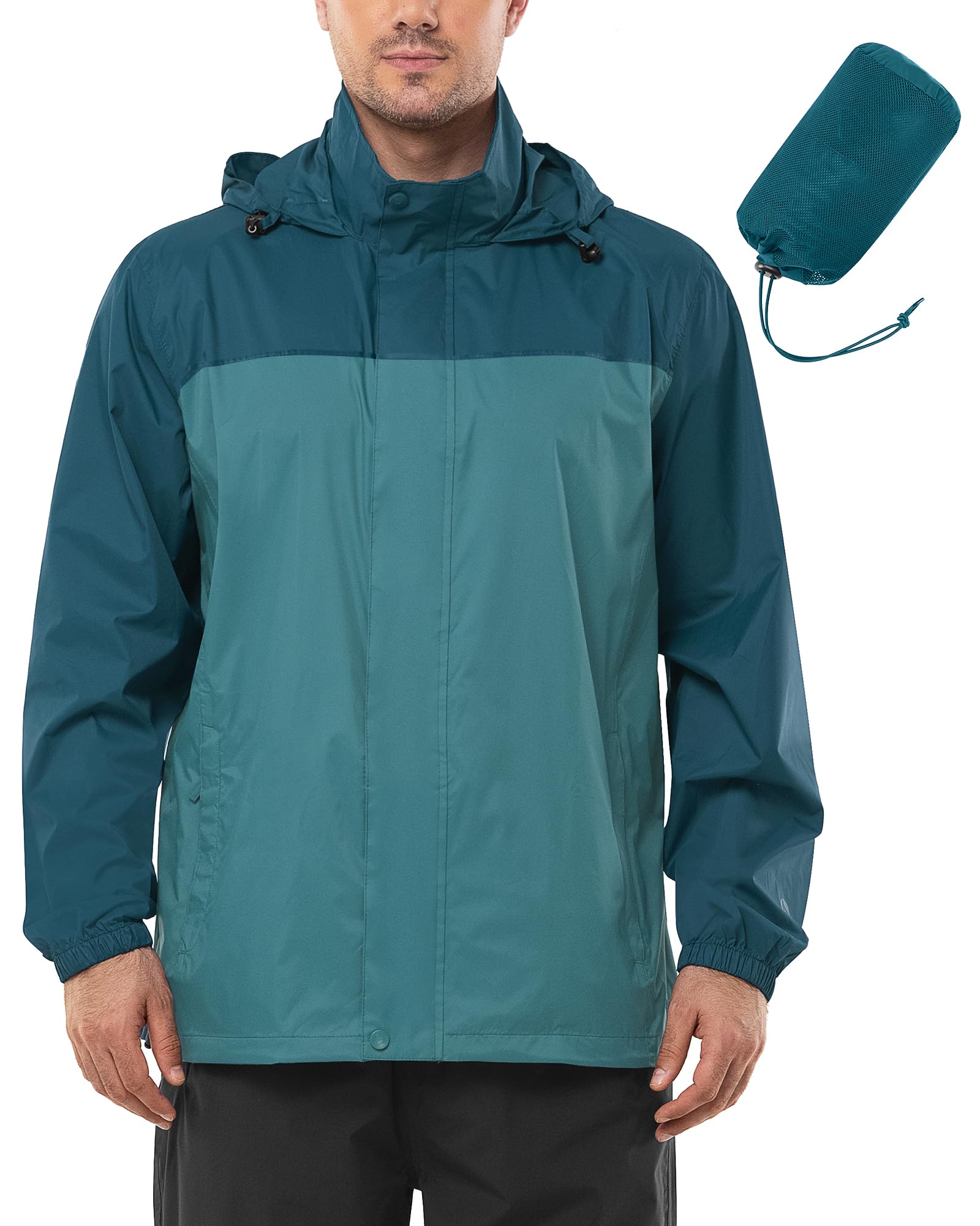Snapklik.com : Outdoor Ventures Mens Rain Jacket Waterproof Lightweight ...