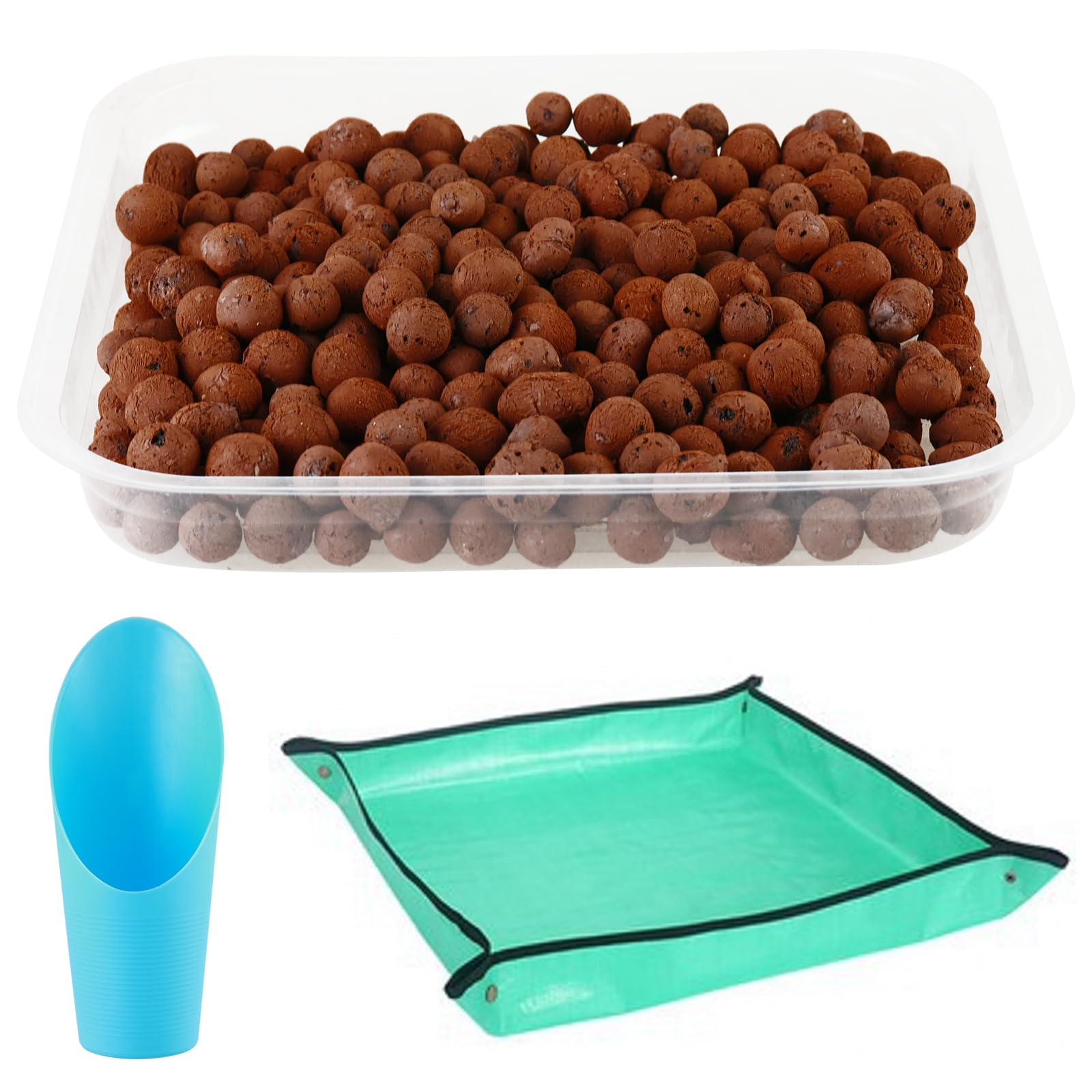 Snapklik.com : 7lb LECA Expanded Clay Pebbles 1.2-1.5CM- Clay Balls For ...