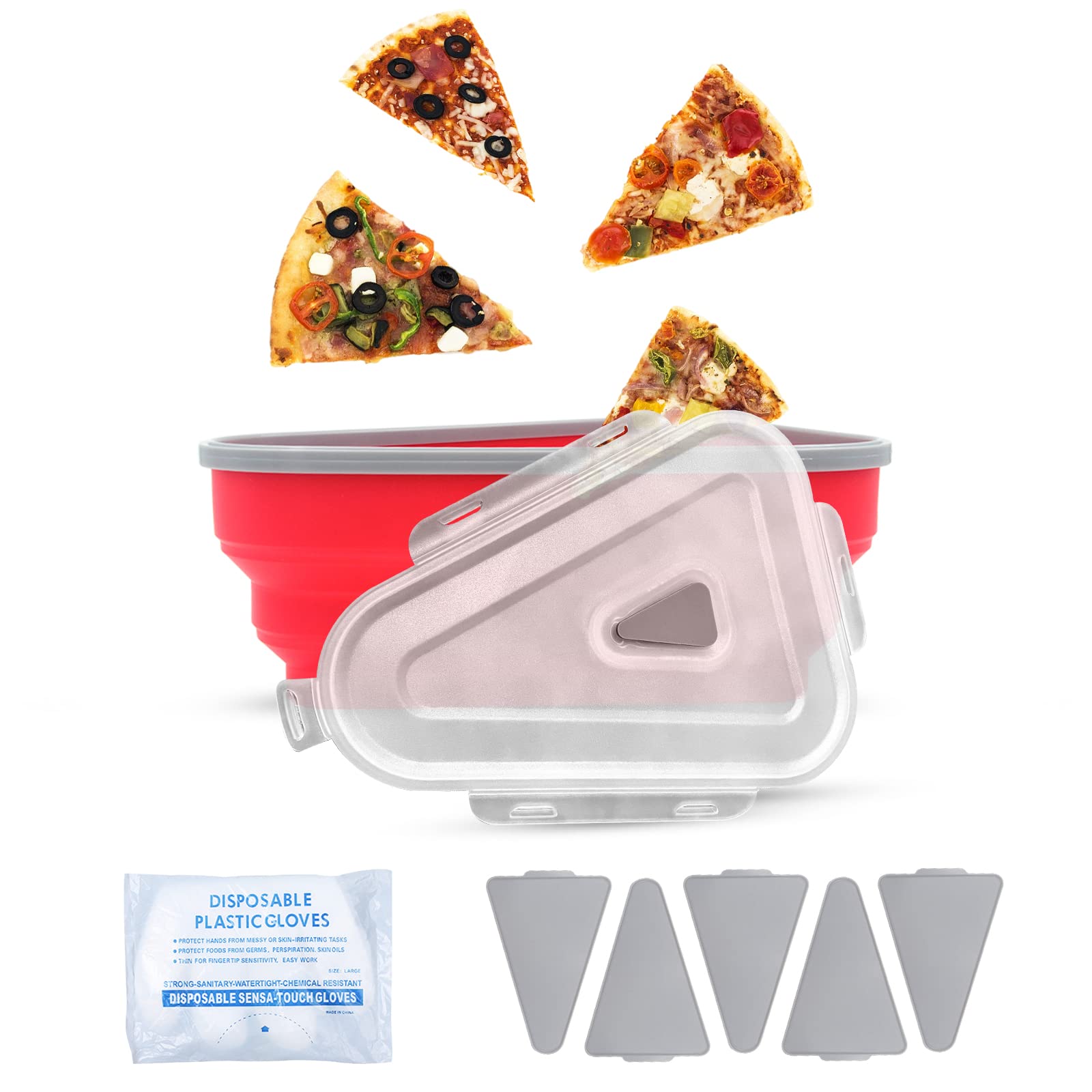 Buy YENISEI Pizza Storage Container Collapsible, Silicone Pizza Holder ...