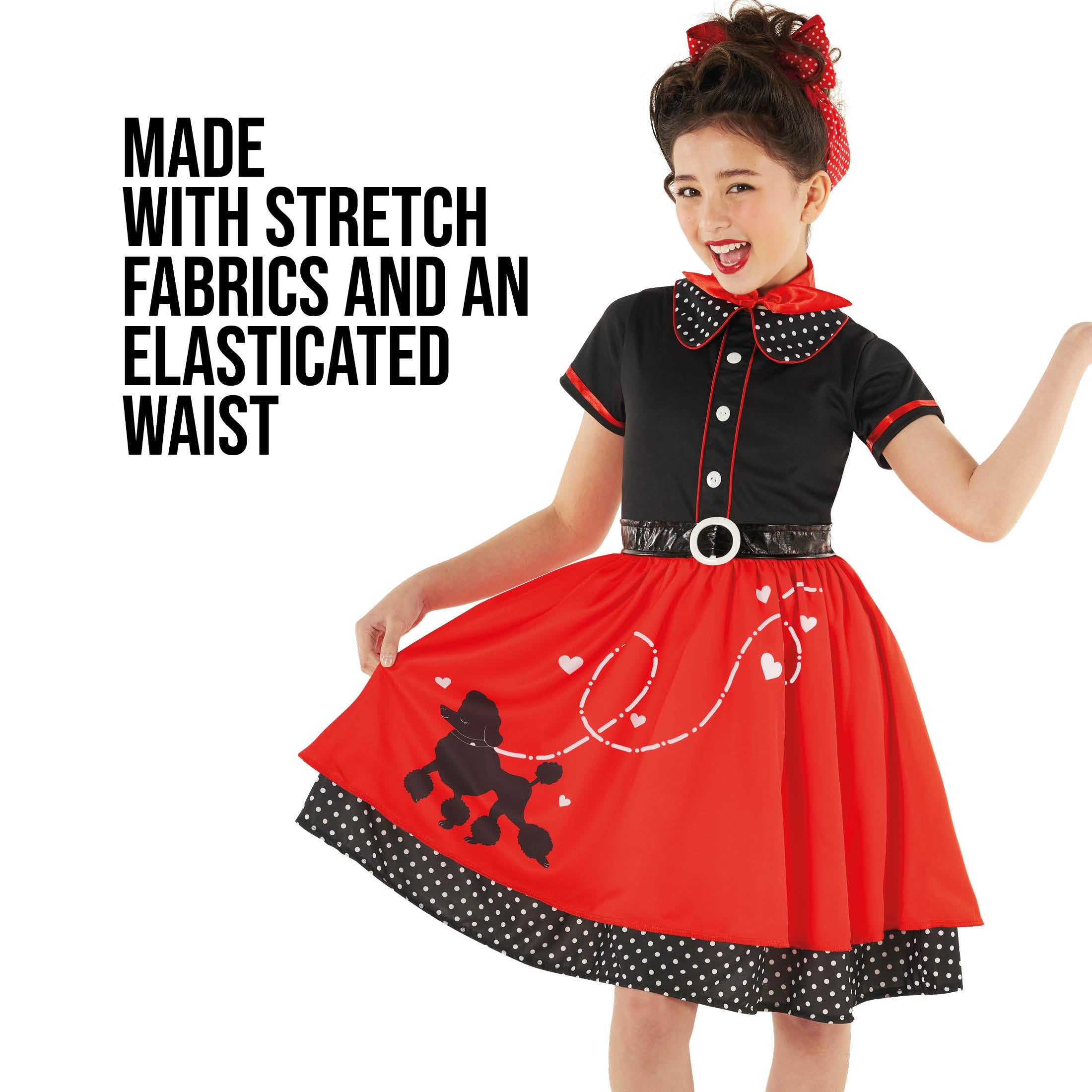 Snapklik.com : Poodle Skirts For Girls Costume 50s Costume For Girls ...