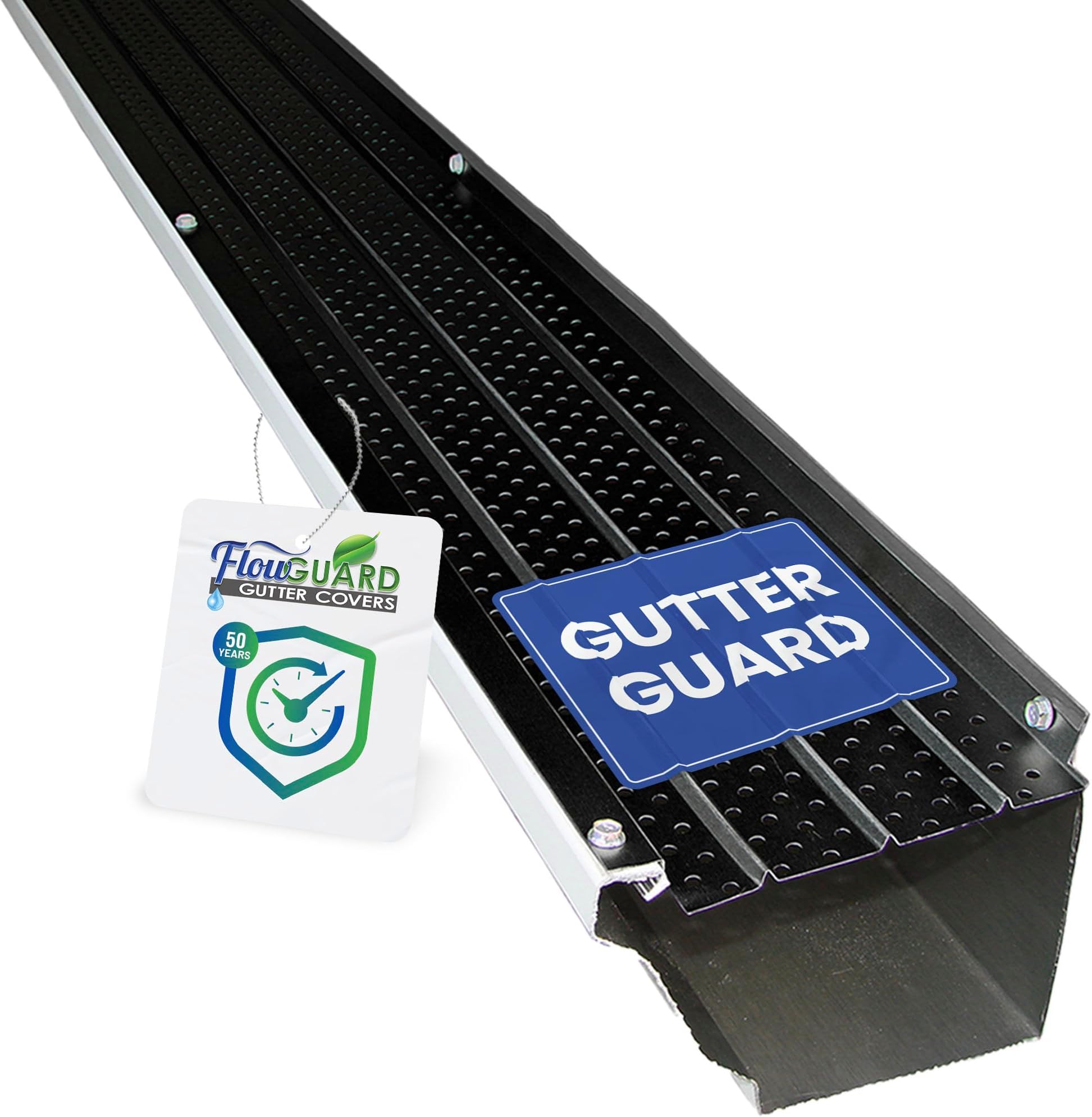 E-Z-GUTTER GUARD EZS510 EZ-Shield Gutter Guard, Black - Amazon.com