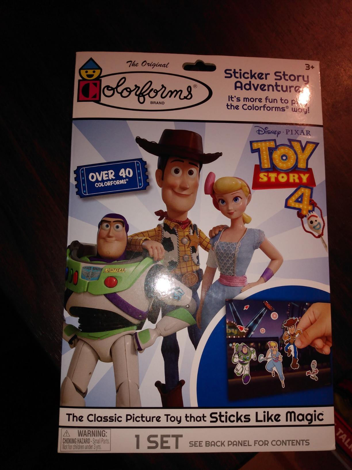 Amazon.com: Colorforms Toy Story 4 Sticker Story Adventure Play Set ...