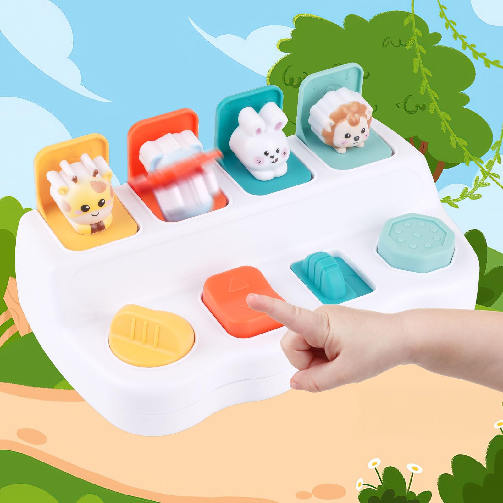 Pop Up Toys for 1 Year Old, Baby Pop Up Toy, Sensory Toys for 2 Year ...