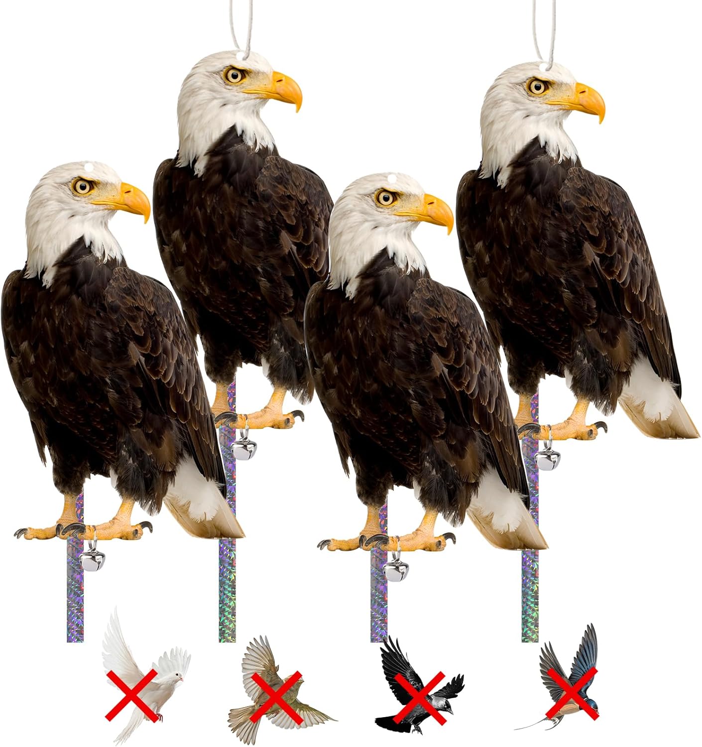 Pigeon Deterrent Bird Scarers: Pigeon Scarer with Bird Scarer Tape ...