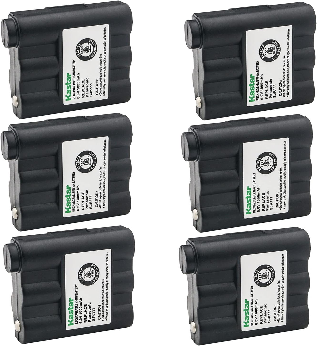 Amazon.com: (5-Pack) 6V BATT5R AVP7 Rechargeable Batteries for GXT ...