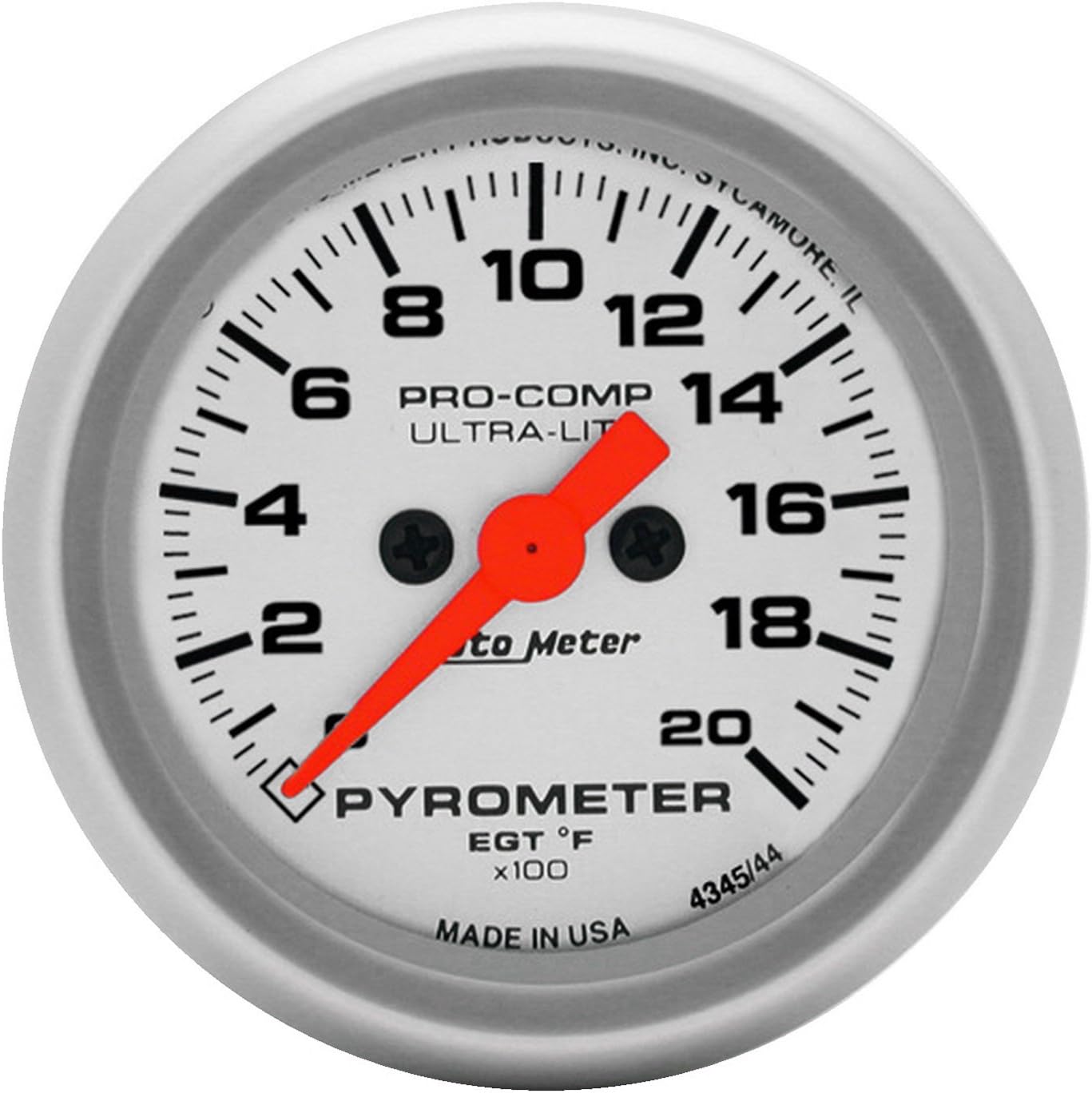Amazon.com: Auto Meter 4345 Ultra-Lite Electric Pyrometer, 2.3125 in ...