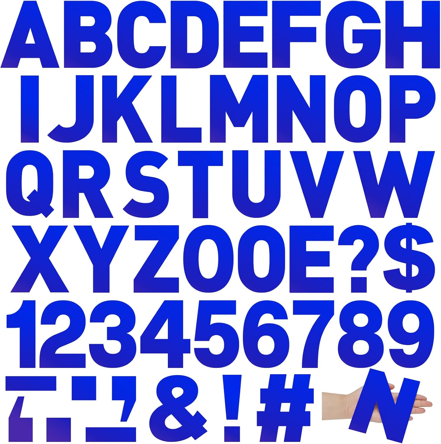 Amazon.com: 184 Pcs Large Vinyl Letter Sticker 6" Big Alphabet Number ...