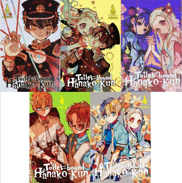 Toilet-Bound Hanako-Kun Series 5 book set #3 Vol. 11 - 15 by Aidairo ...
