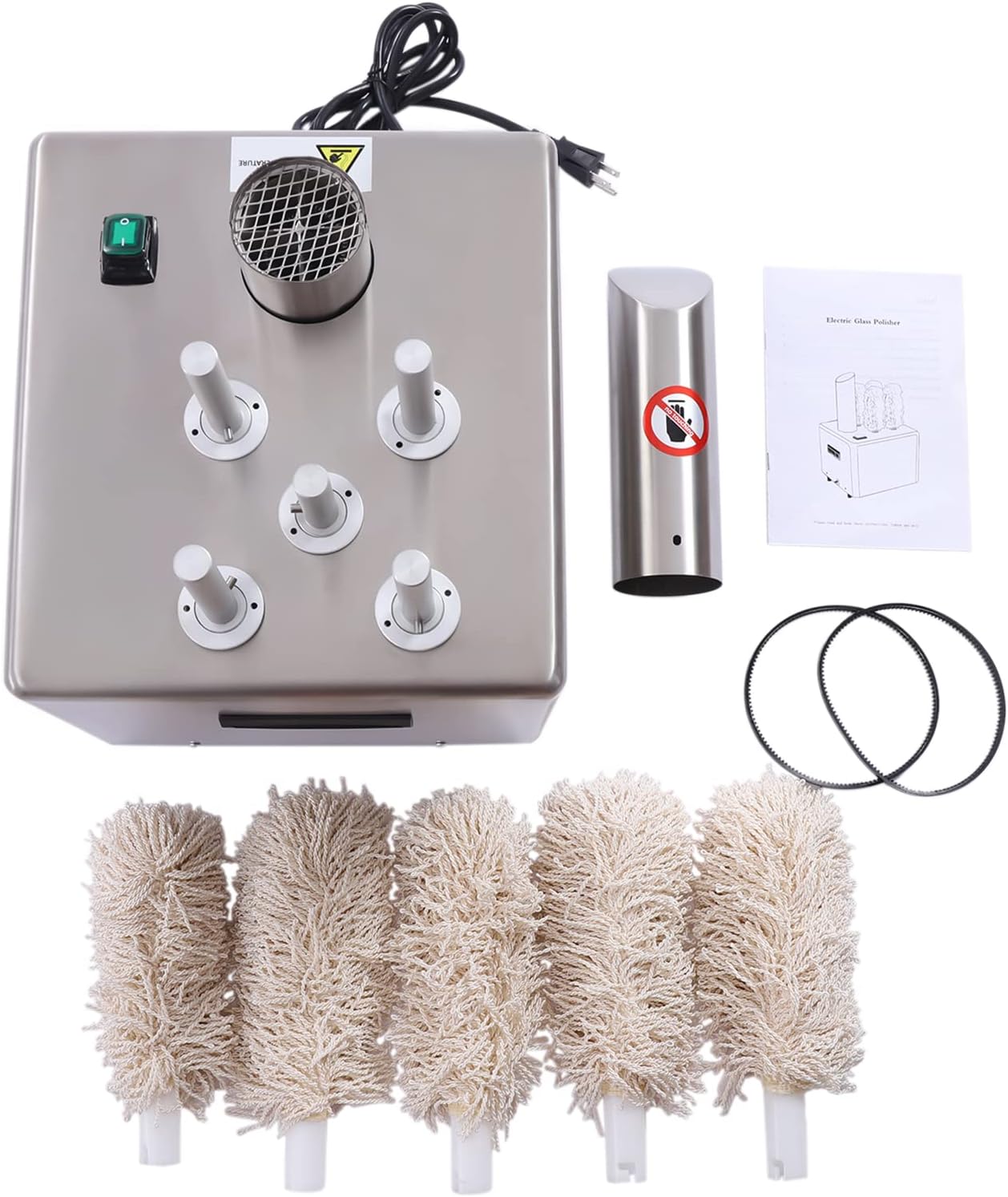 Amazon.com | TTONSUE Electric Wine Glass Polishing Machine, 5 Polishing ...