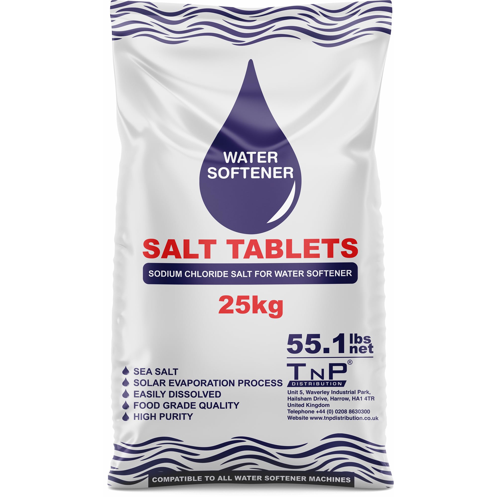 25 Kg Salt Tablets Water Softener Food Grade Compatible to All Water ...