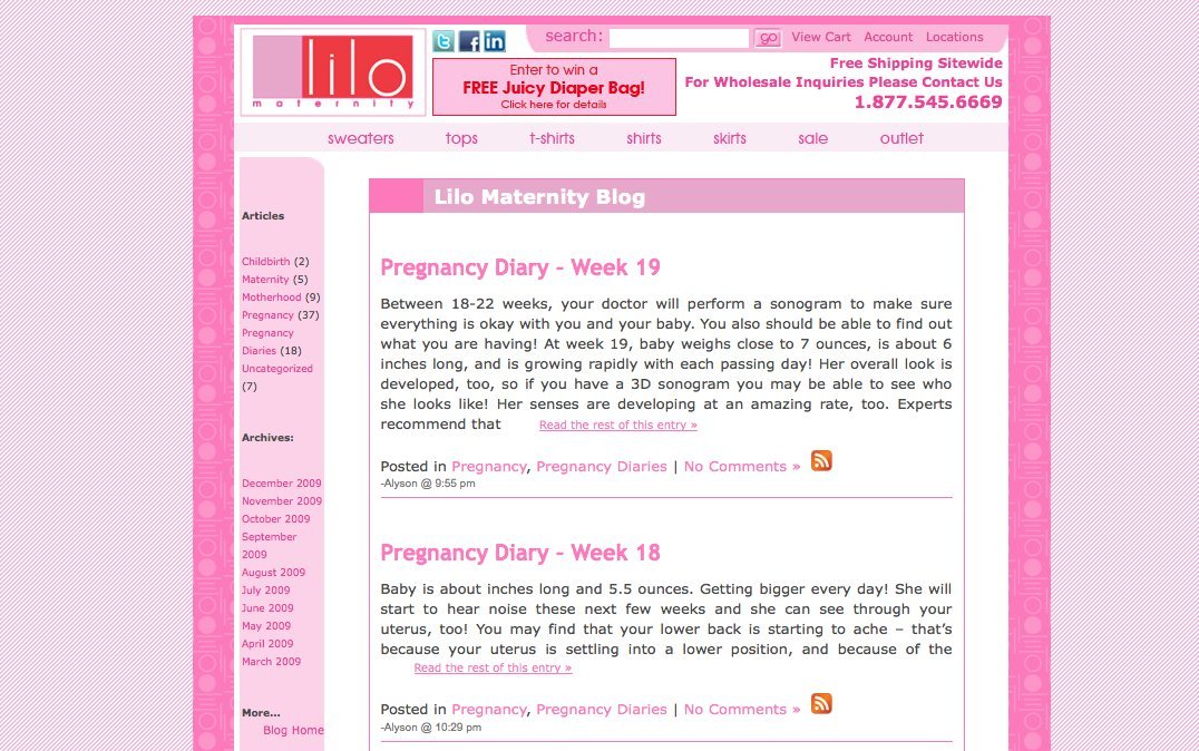 Amazon.com: Lilo Maternity Pregnancy Blog : Clothing, Shoes & Jewelry
