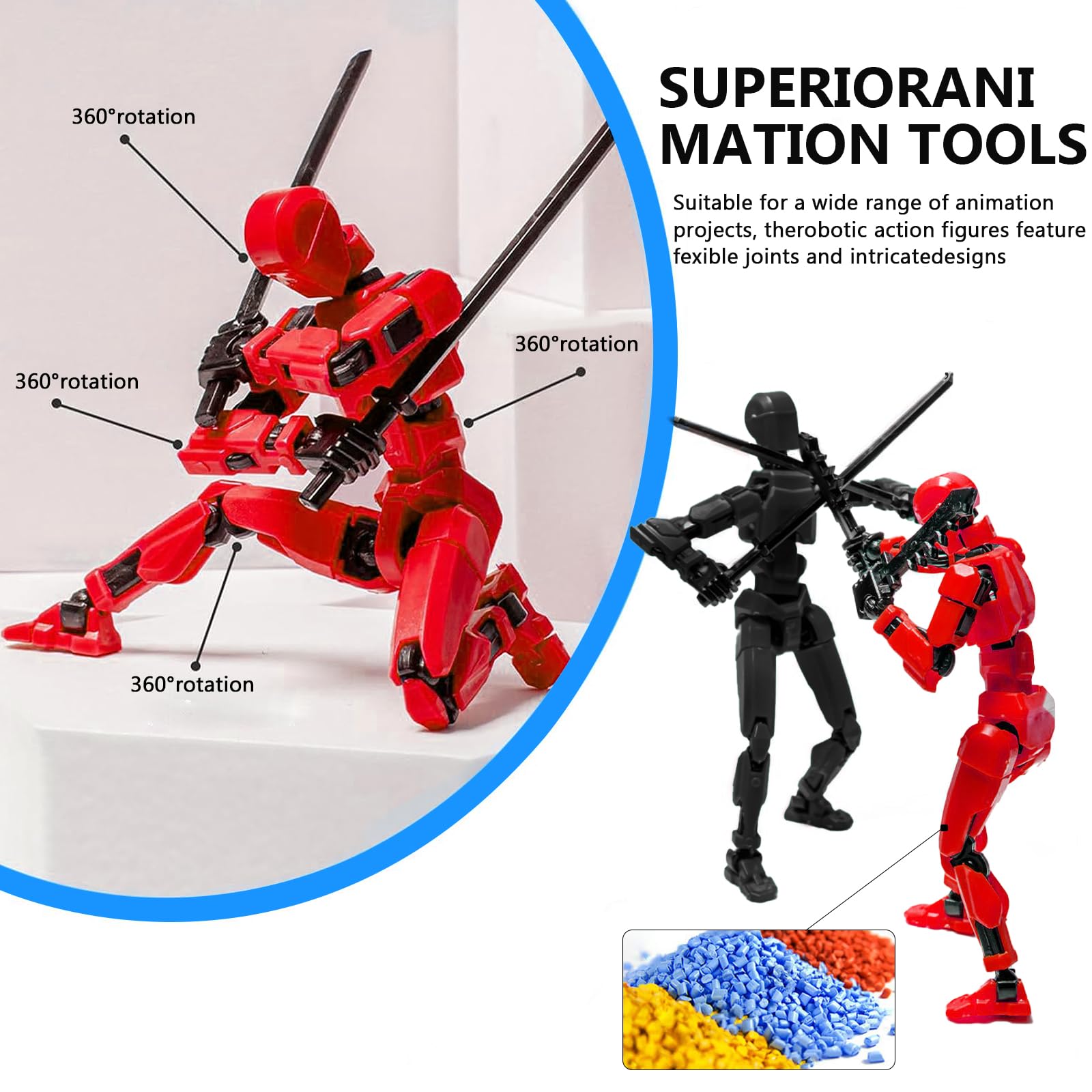 Snapklik.com : (Assembly Completed) Tian 13 Action Figure Set, Robot ...