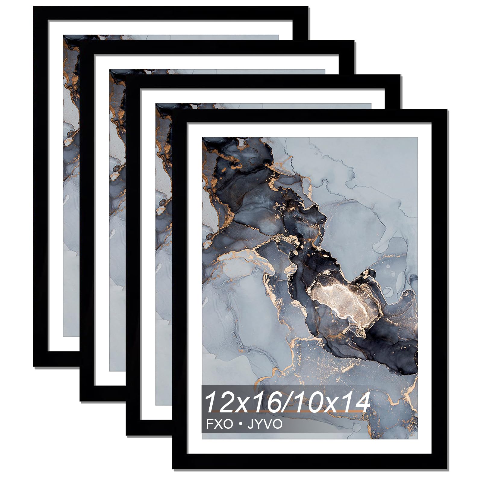 Amazon.com - Fxojyvo Black 12 x 16 Frame Set of 4, Display Picture 10 x ...