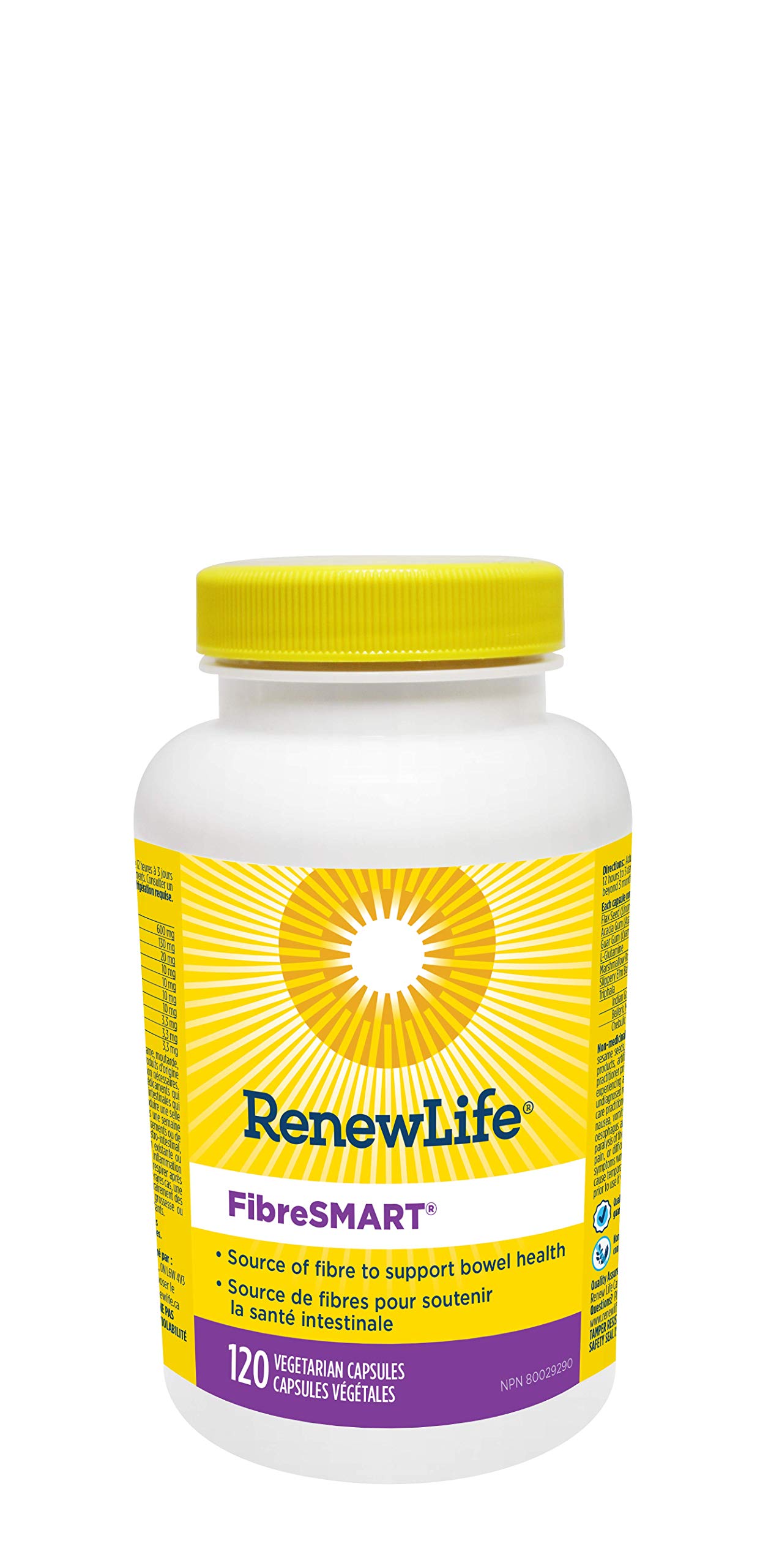 Renew Life Fibresmart, Fibre Supplement, 120 Count, 1 Count : Amazon.ca ...