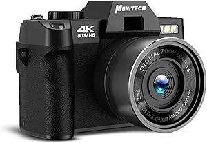 Amazon.com : Monitech Digital Camera for Photography and Video, 4K 48MP ...