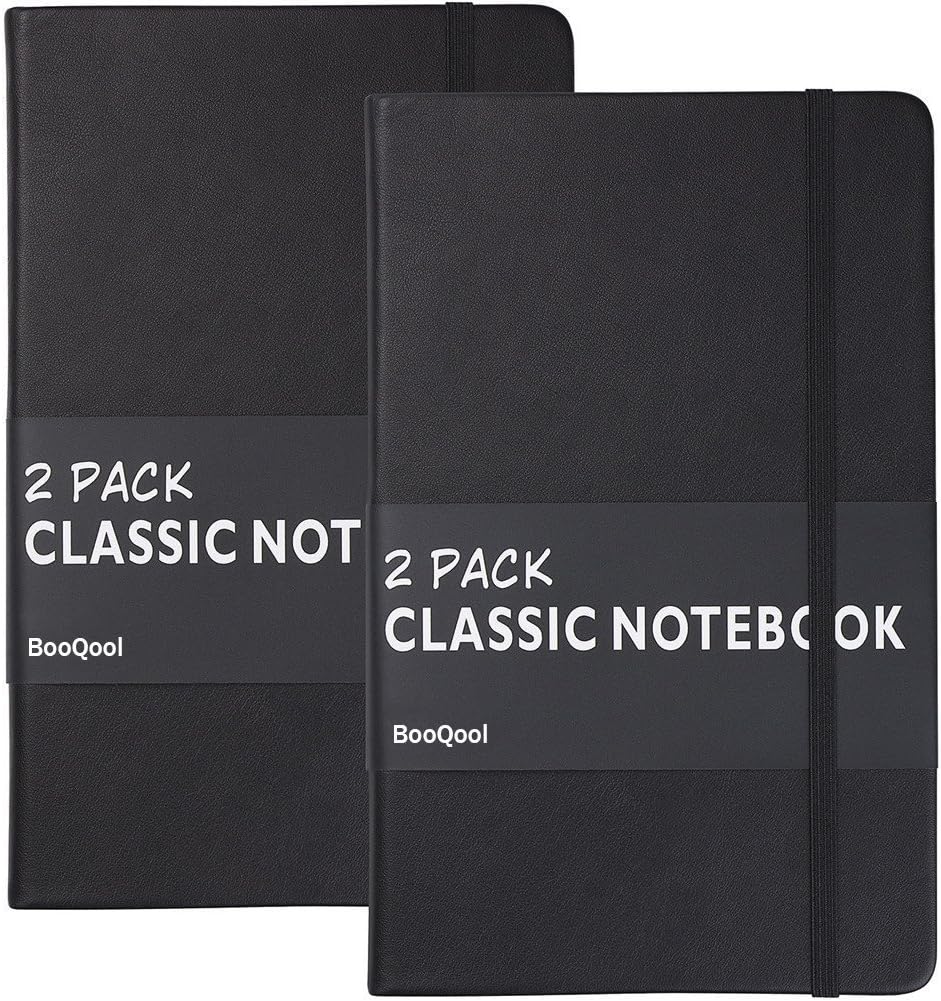 Amazon.com : 2 Pack Classic Ruled Notebooks/Journals - Premium Thick ...