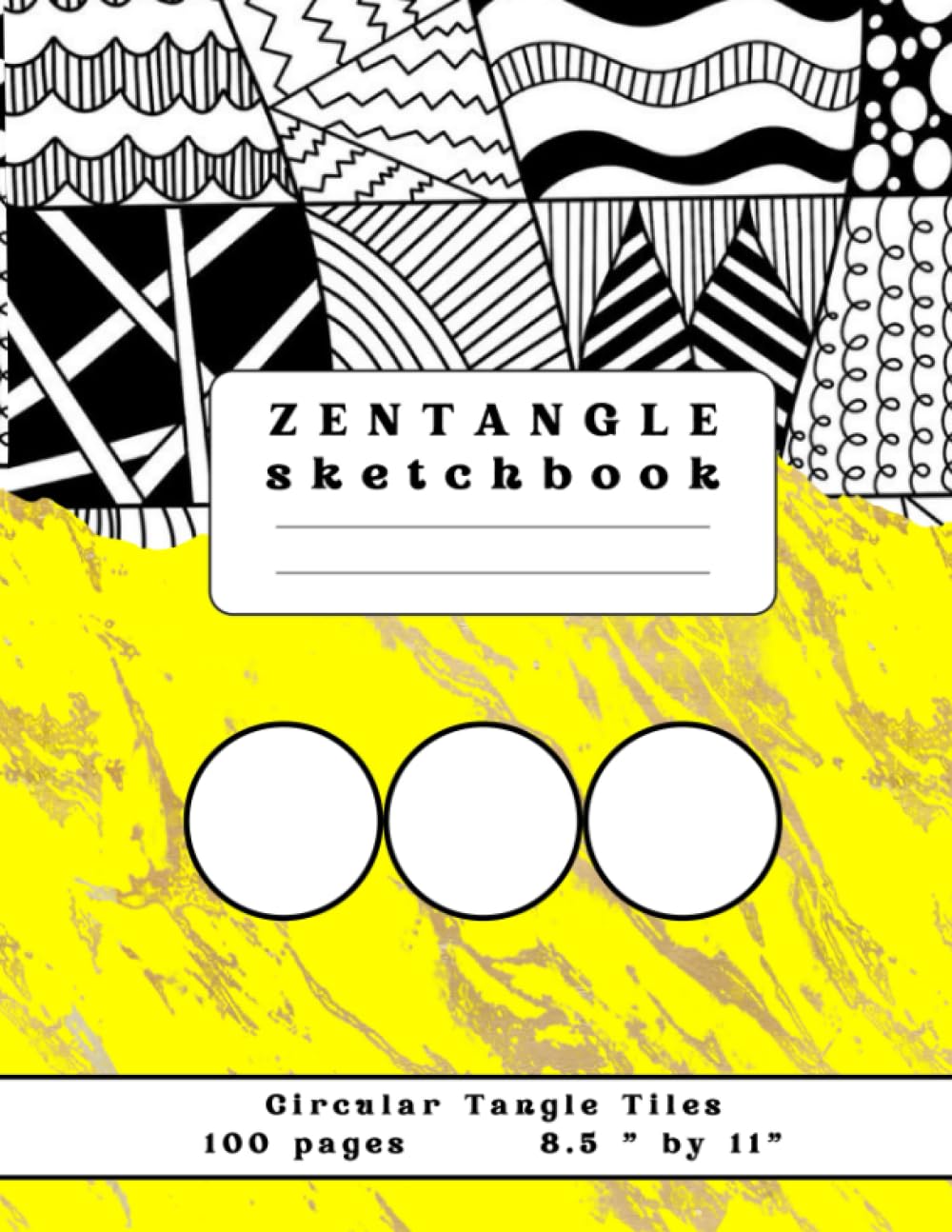 Zentangle Sketchbook, Circular Tangle Tiles: Large sheets with grids ...